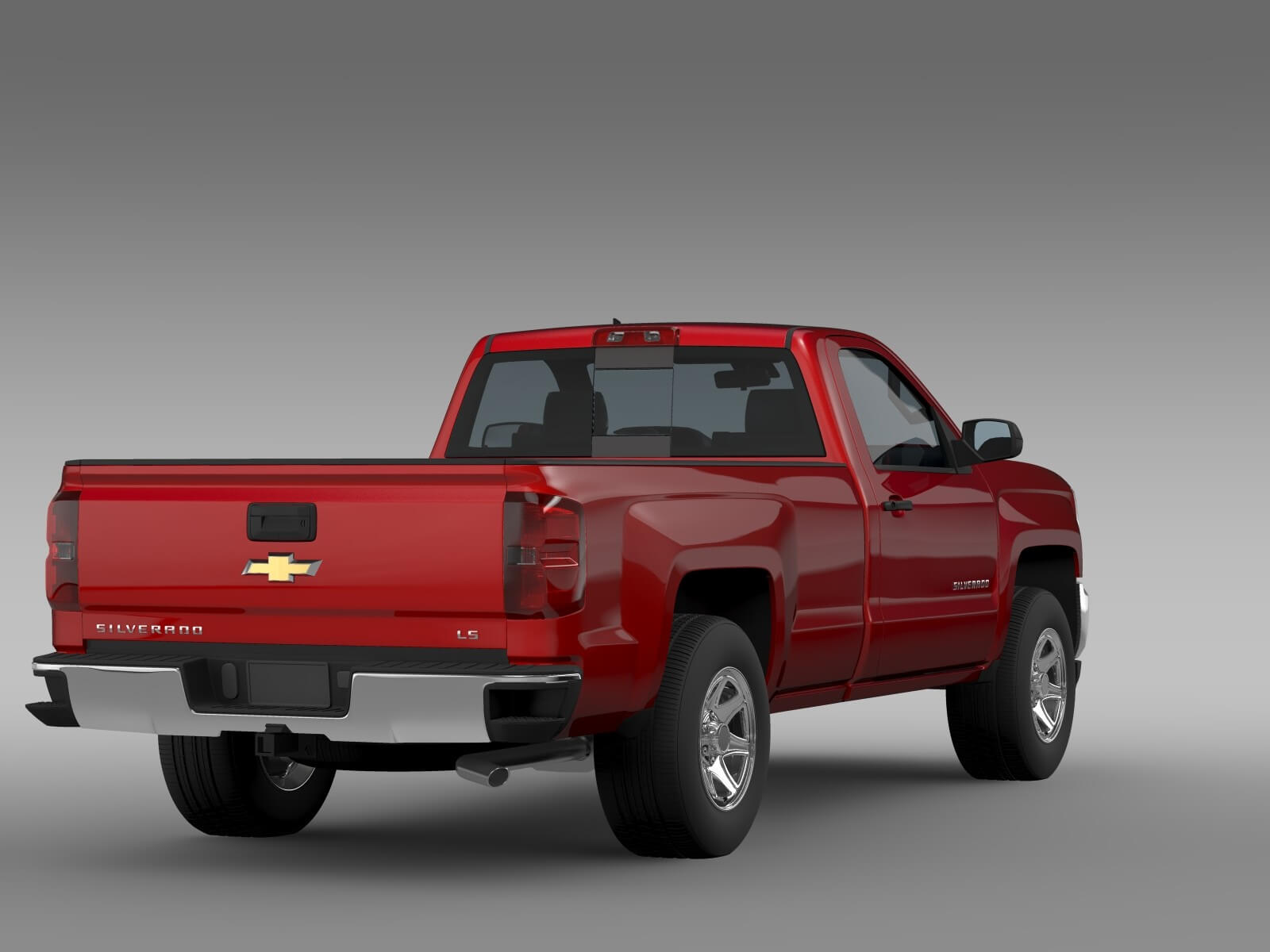 Chevrolet Silverado LS Regular Cab Long Box 2016 - 3D Model by Creator 3D