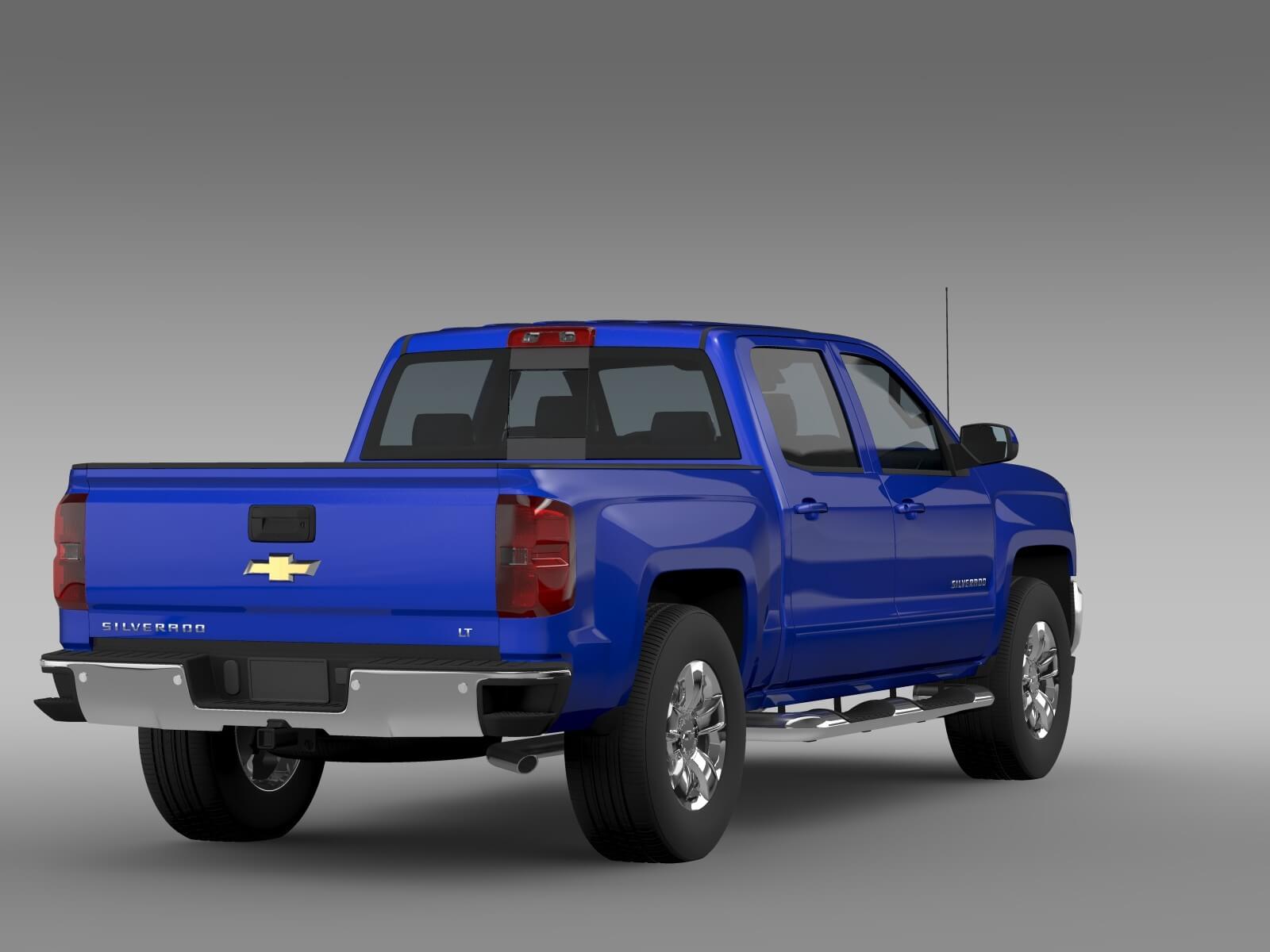 Chevrolet Silverado LT Crew Cab Short Box 2016 - 3D Model by Creator 3D