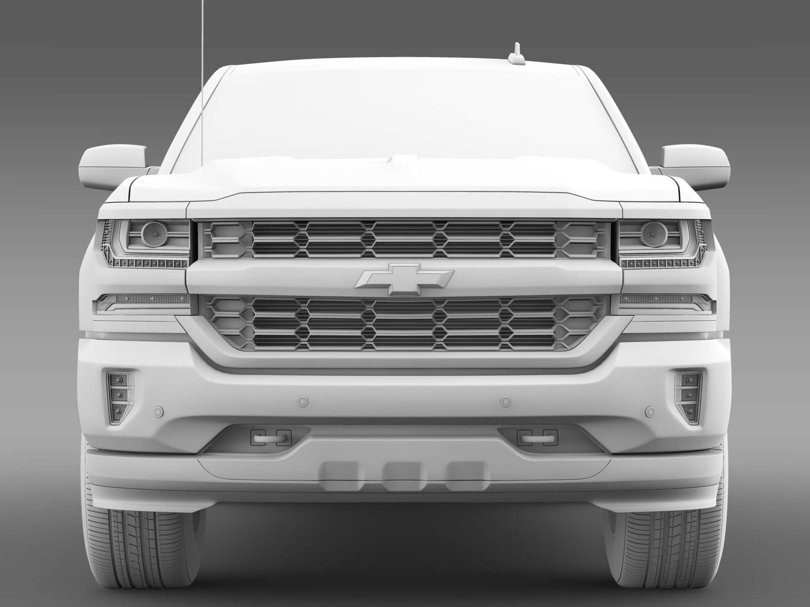 Chevrolet Silverado LT Regular Cab Long Box 2016 - 3D Model by Creator 3D
