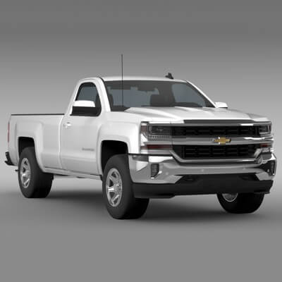 Chevrolet Silverado LT Regular Cab Long Box 2016 - 3D Model by Creator 3D