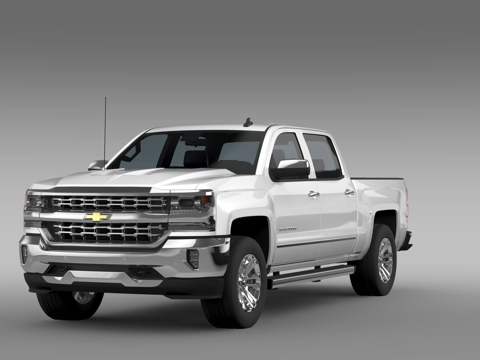 Chevrolet Silverado LTZ Crew Cab GMTK2 Short Box 2016 - 3D Model by ...