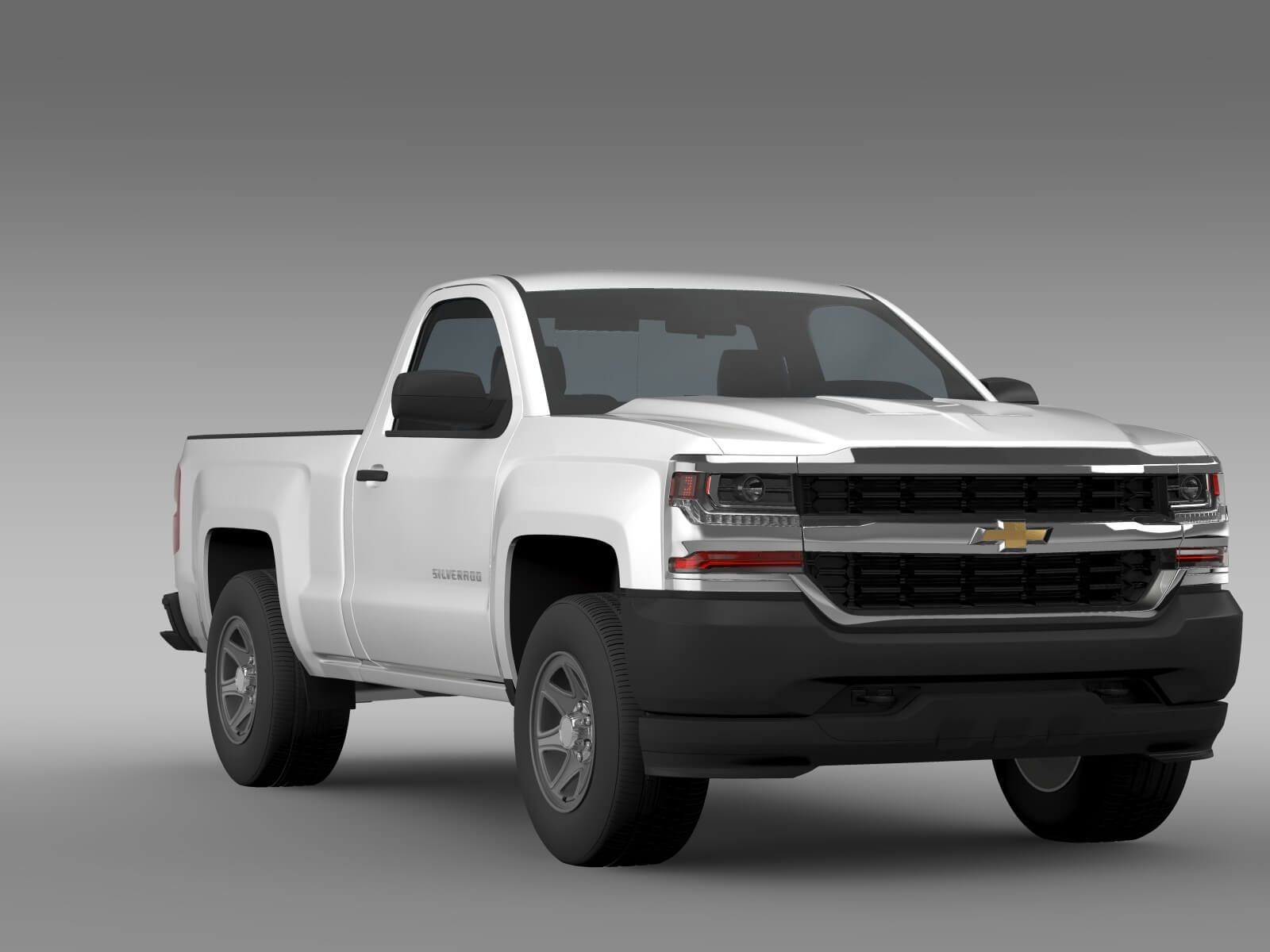 Chevrolet Silverado WT Regular Cab Standart Box 2016 - 3D Model by ...
