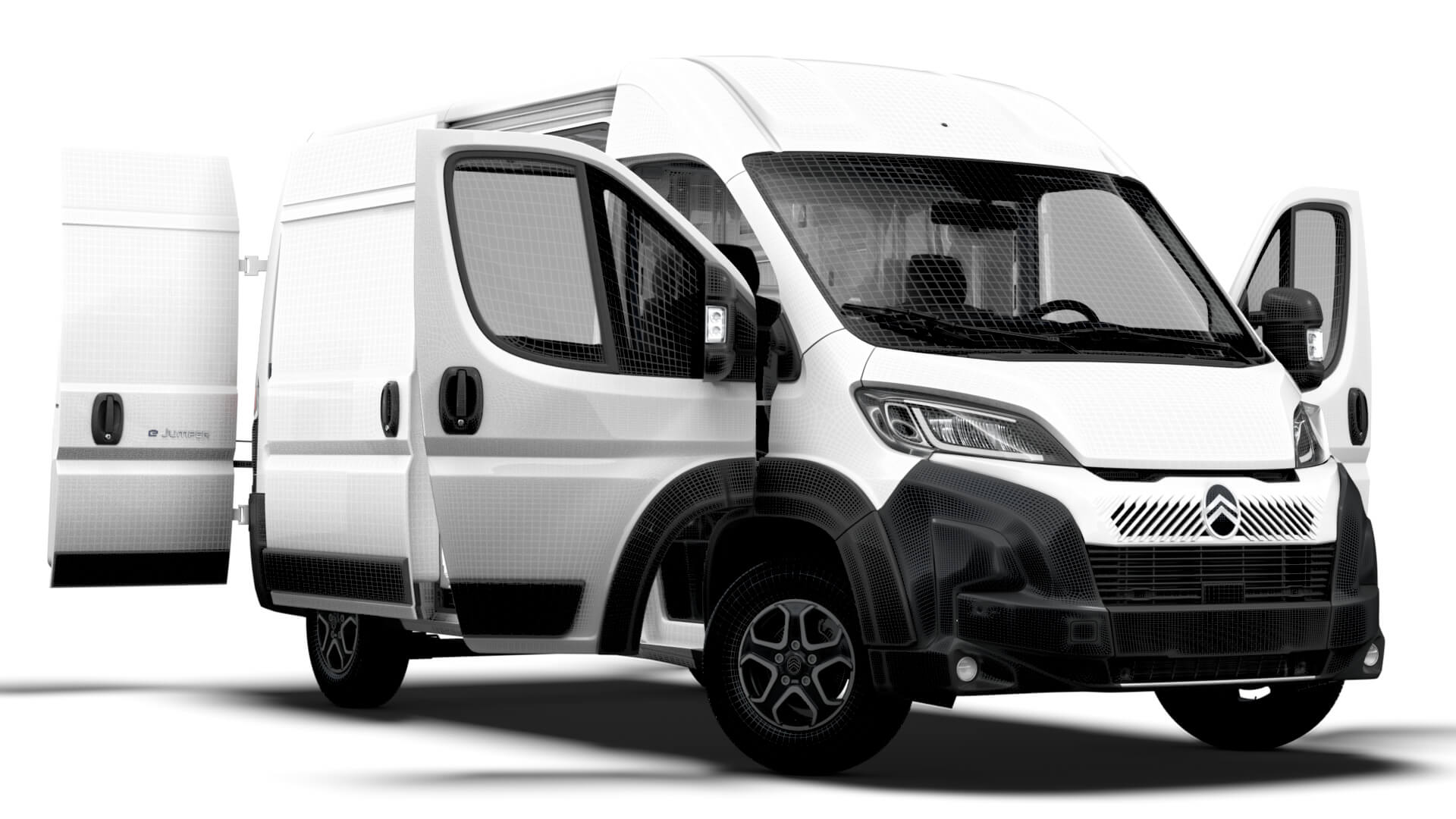 Citroen E Jumper Van L2H2 HQ Interior 2025 - 3D Model by Creator 3D