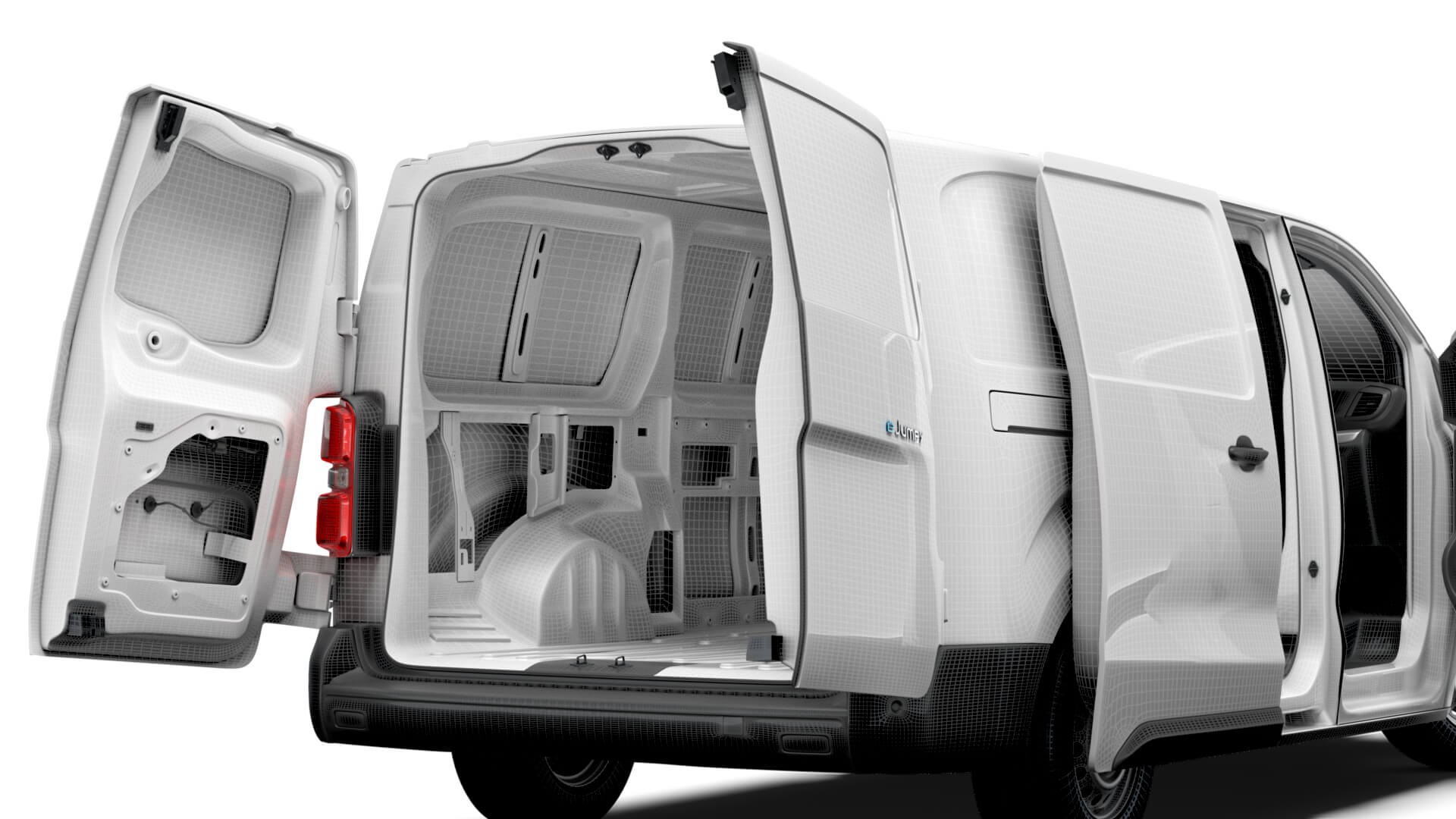 Citroen E Jumpy Combivan L3 HQ Interior 2024 - 3D Model by Creator 3D