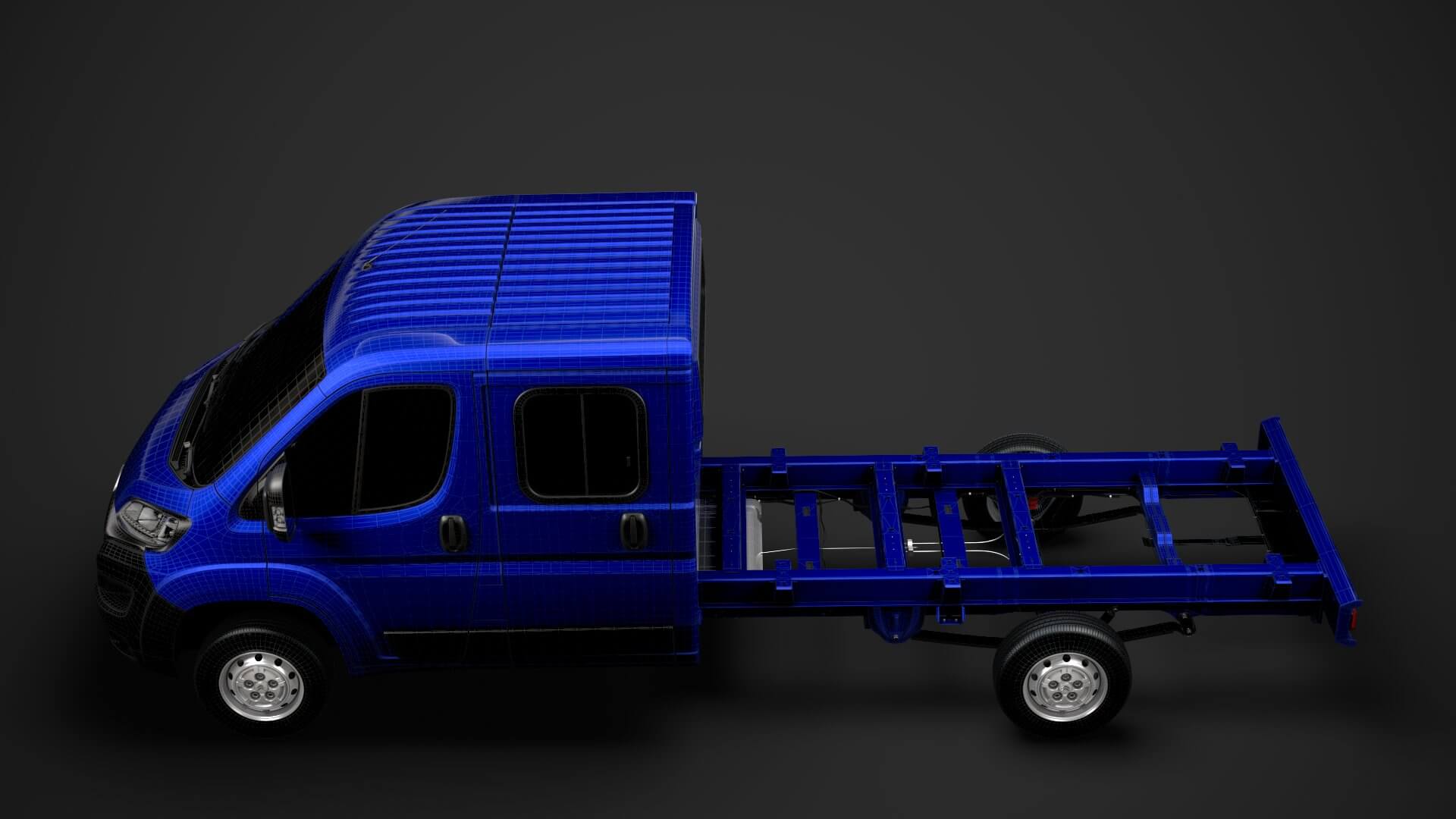 Citroen Jumper Relay Chassis Truck Crew Cab 4035XL WB 2019 - 3D Model ...
