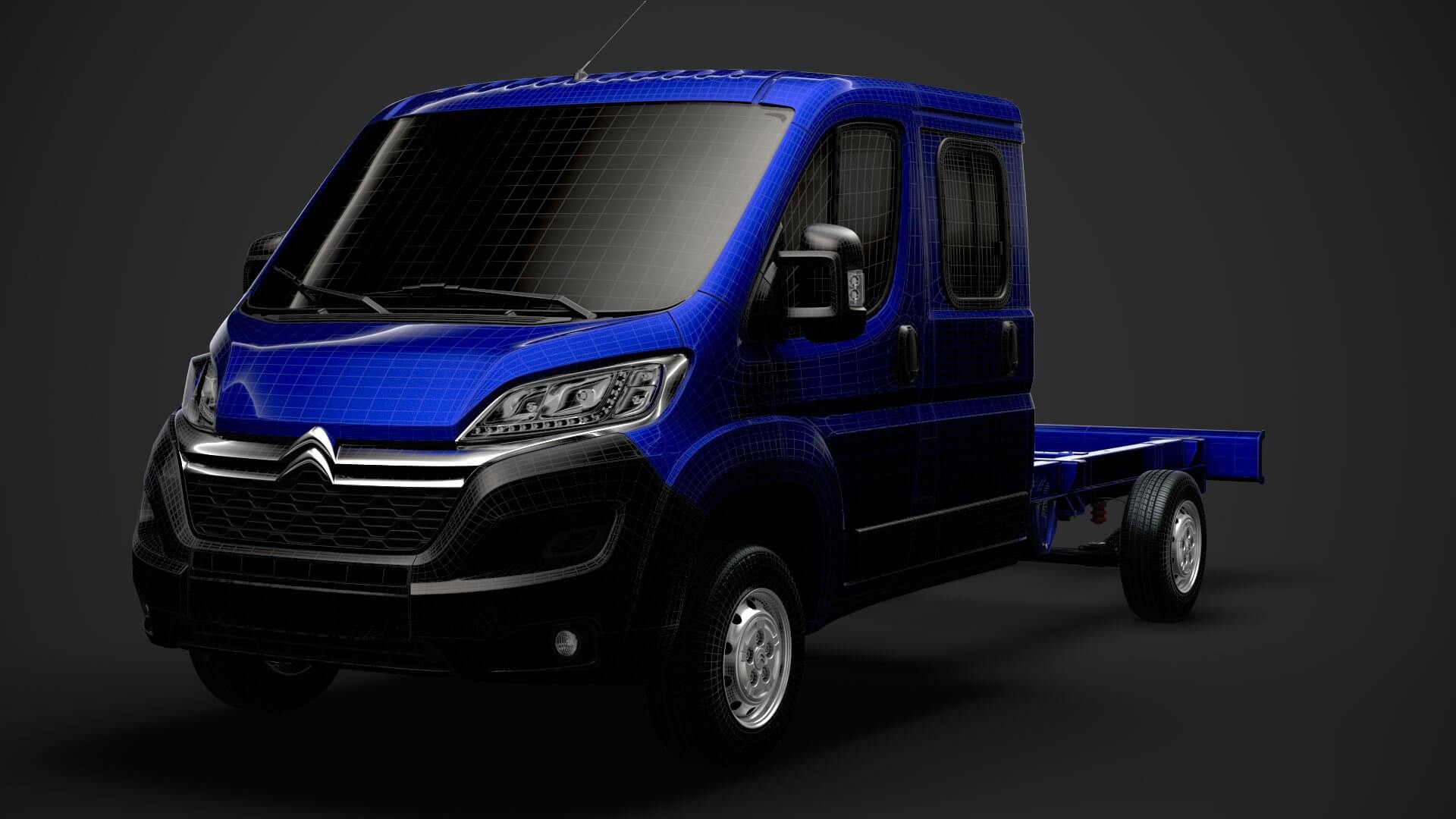 Citroen Jumper Relay Chassis Truck Crew Cab 4035XL WB 2019 - 3D Model ...