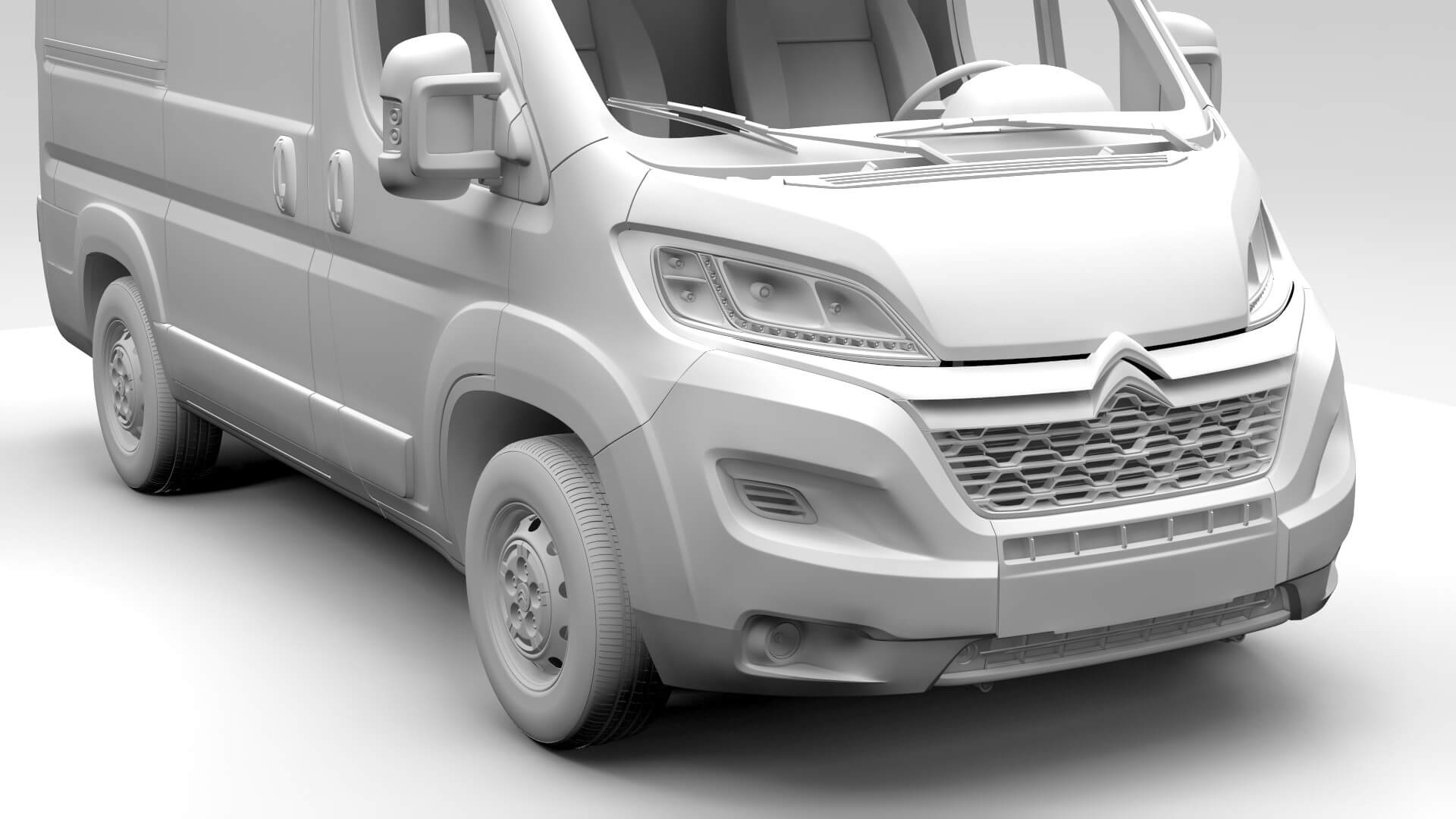 Citroen Jumper Van L1H2 2017 - 3D Model by Creator 3D