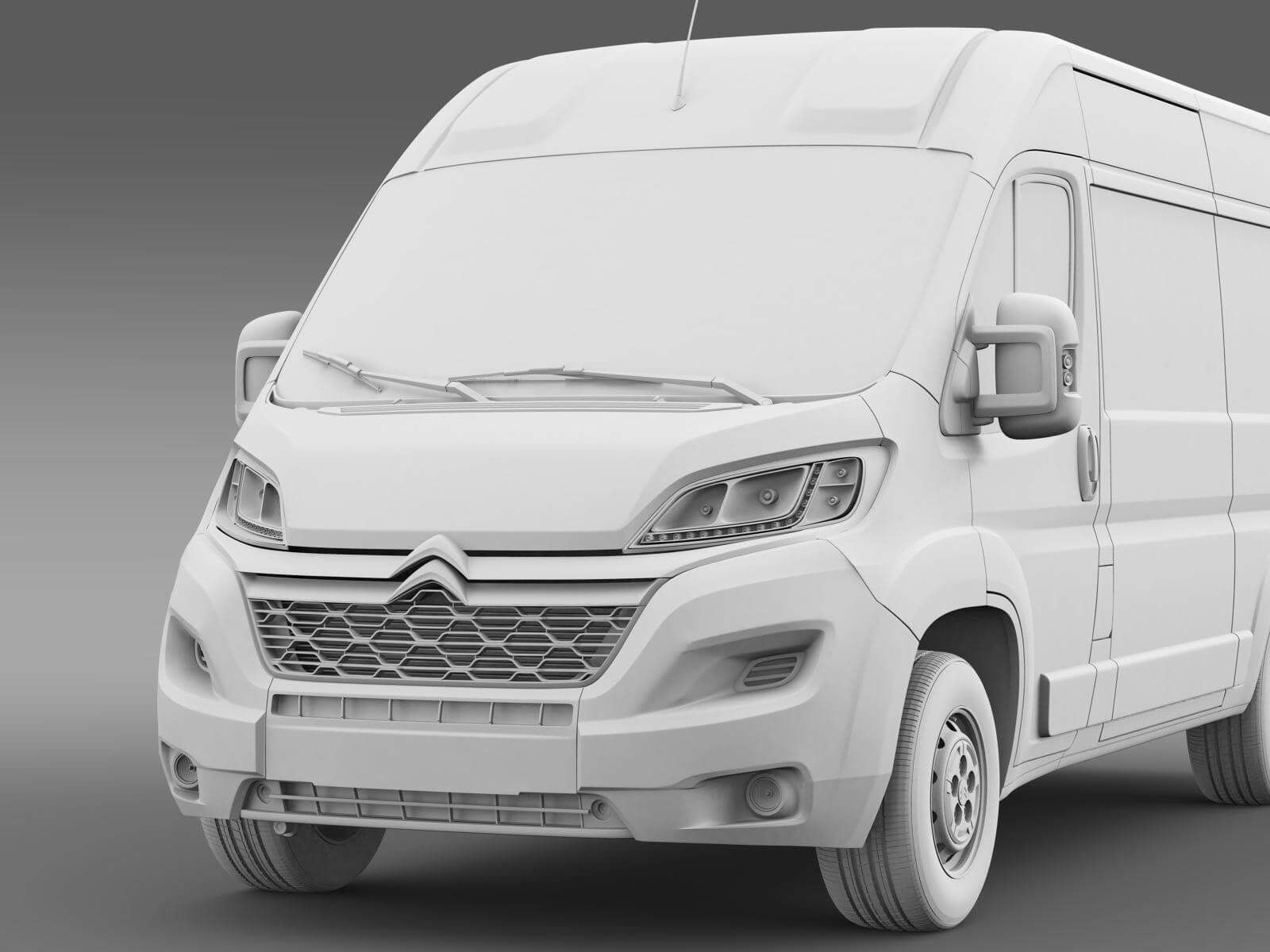Citroen Jumper Van L2H2 2014 - 3D Model by Creator 3D