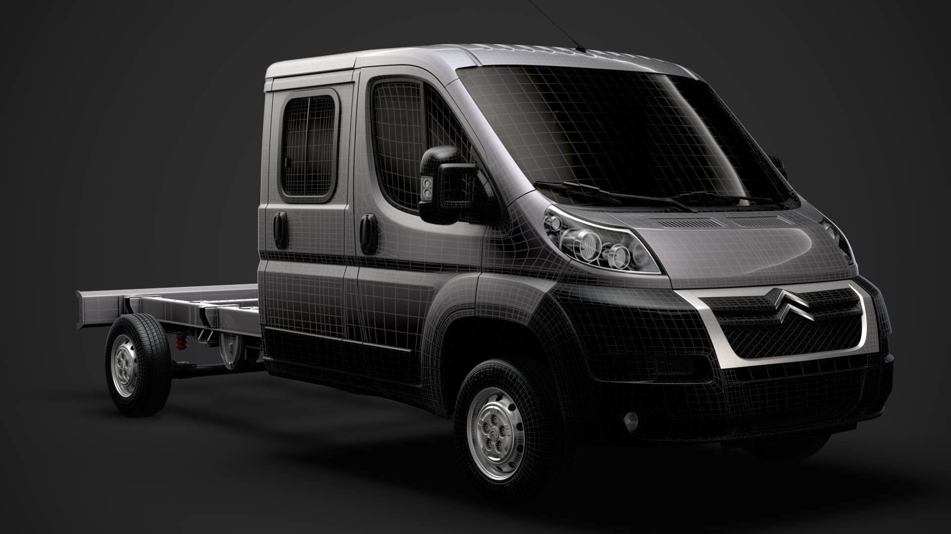 Citroen Relay Chassis Truck Crew Cab 4035WB 2014 - 3D Model by Creator 3D