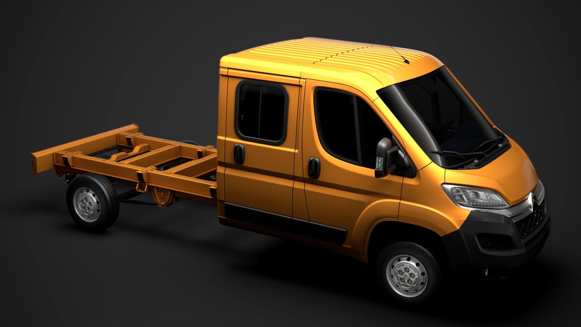 Citroen Relay Chassis Truck Crew Cab 4035WB 2020 - 3D Model by Creator 3D