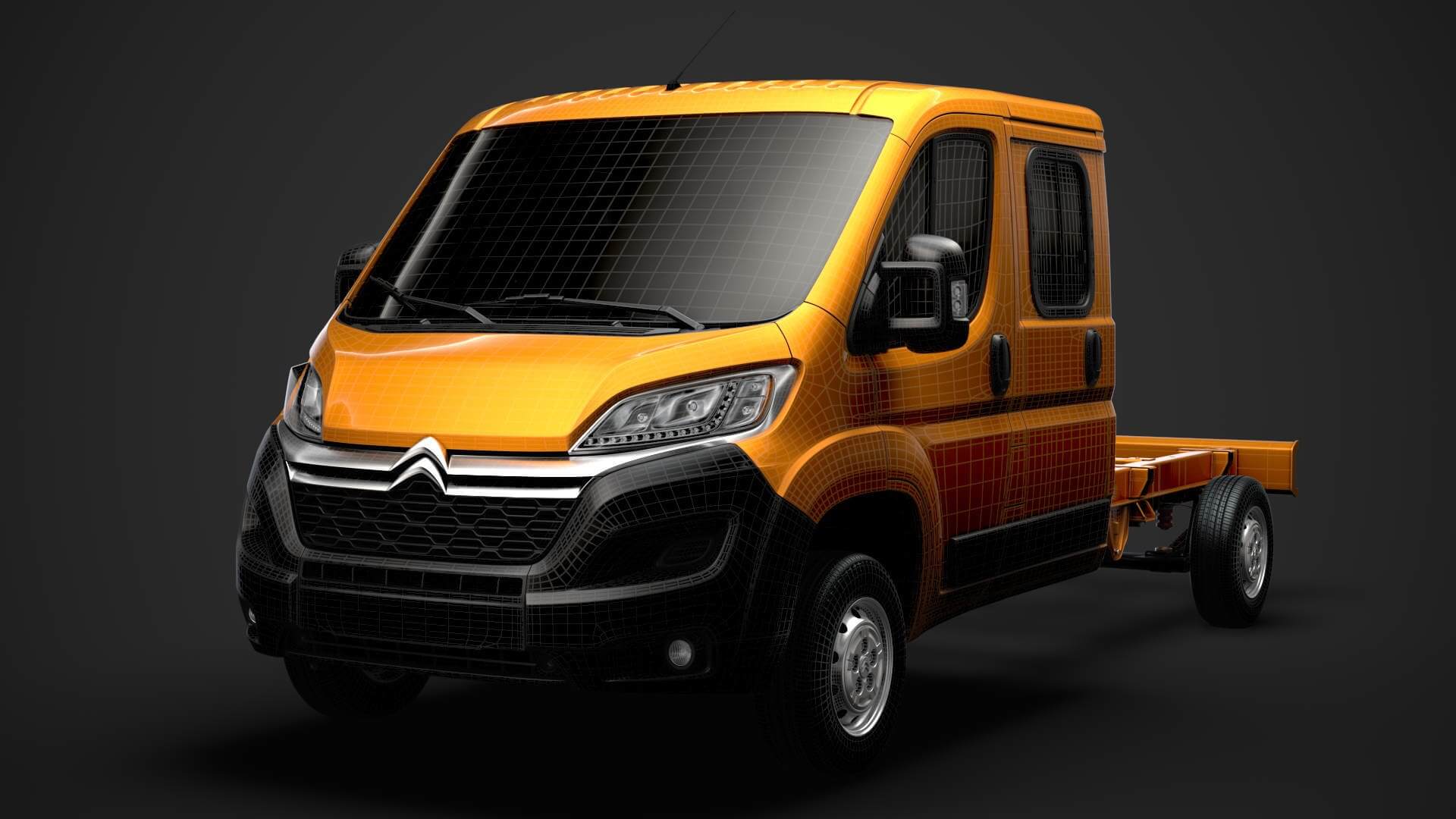 Citroen Relay Chassis Truck Crew Cab 4035WB 2020 - 3D Model by Creator 3D