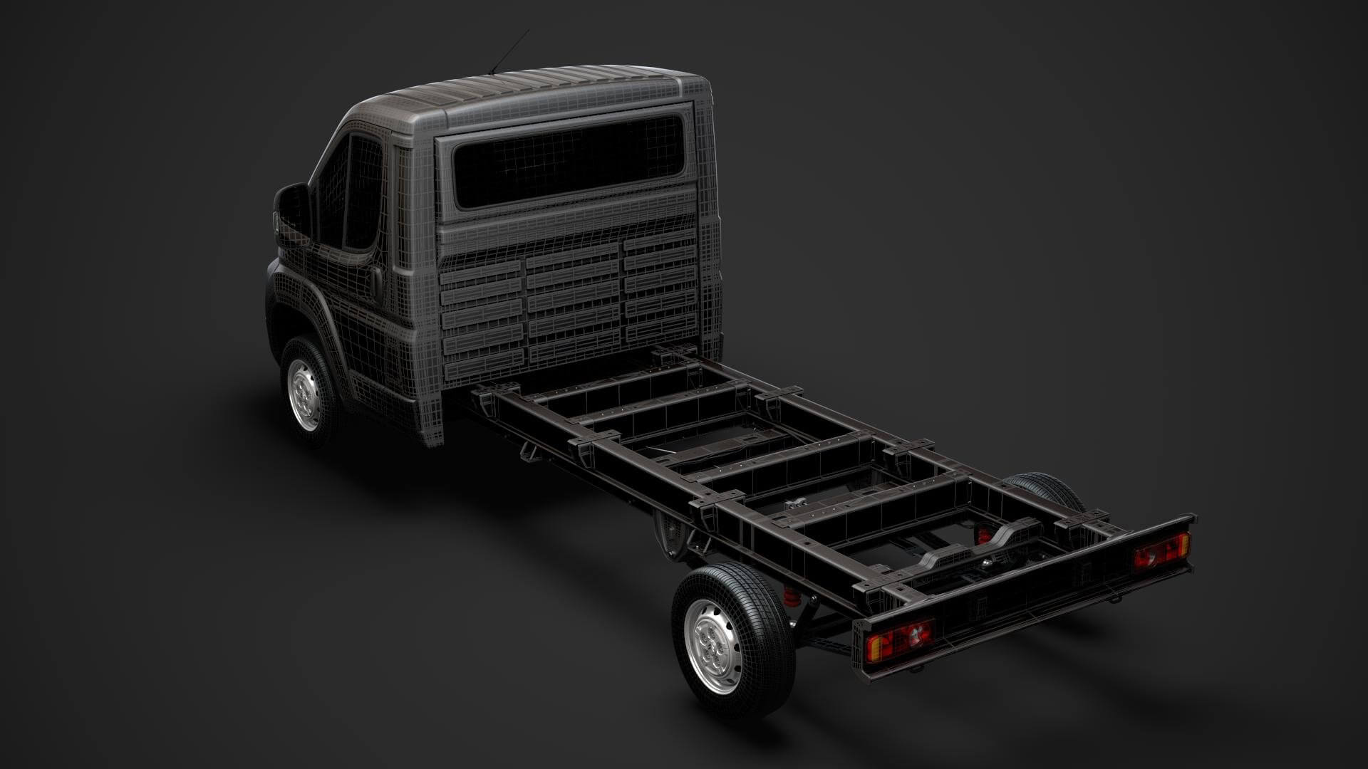 Citroen Relay Chassis Truck Single Cab 4035WB 2014 - 3D Model by Creator 3D