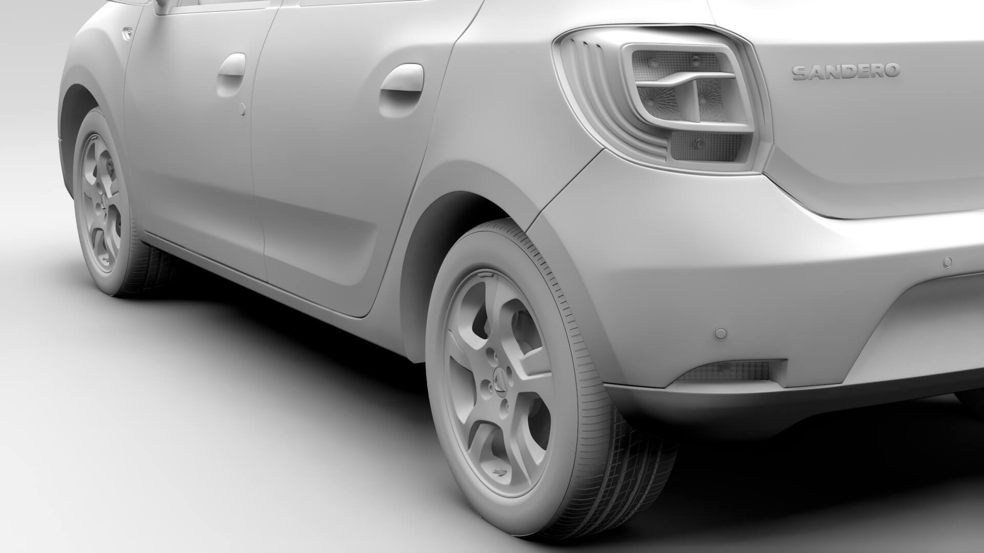 Dacia Sandero 2015 - 3D Model by Creator 3D