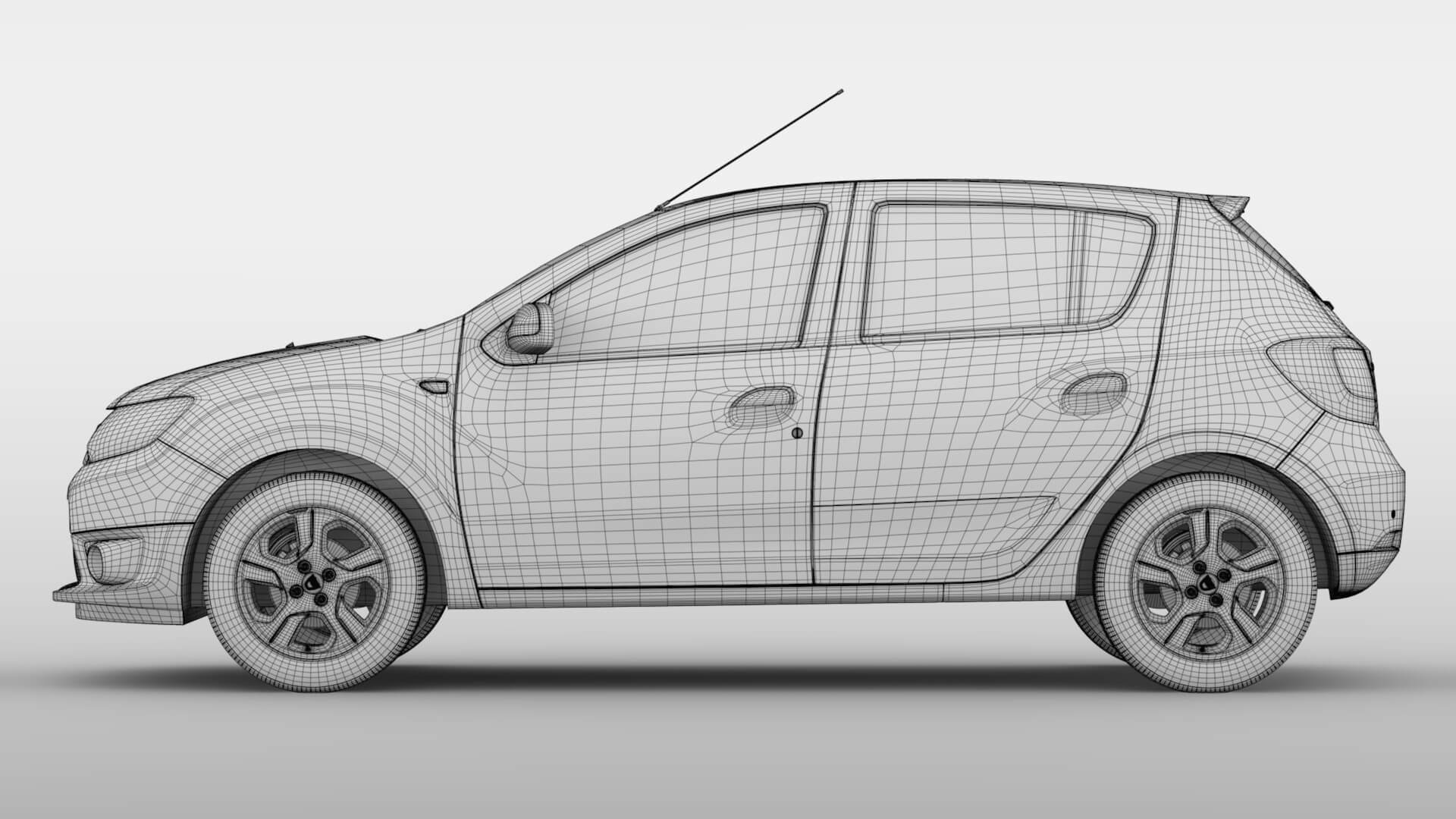Dacia Sandero 2015 - 3D Model by Creator 3D