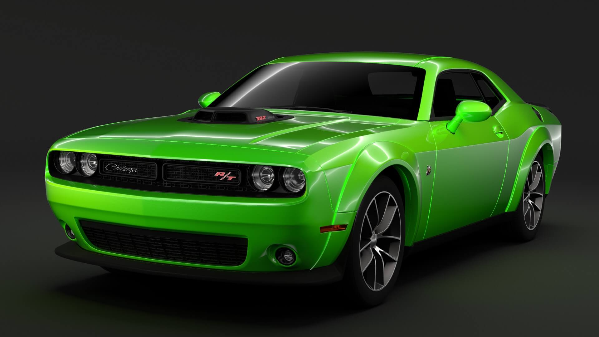 Dodge Challenger 392 HEMI Scat Pack Shaker Widebody 2017 - 3D Model by ...