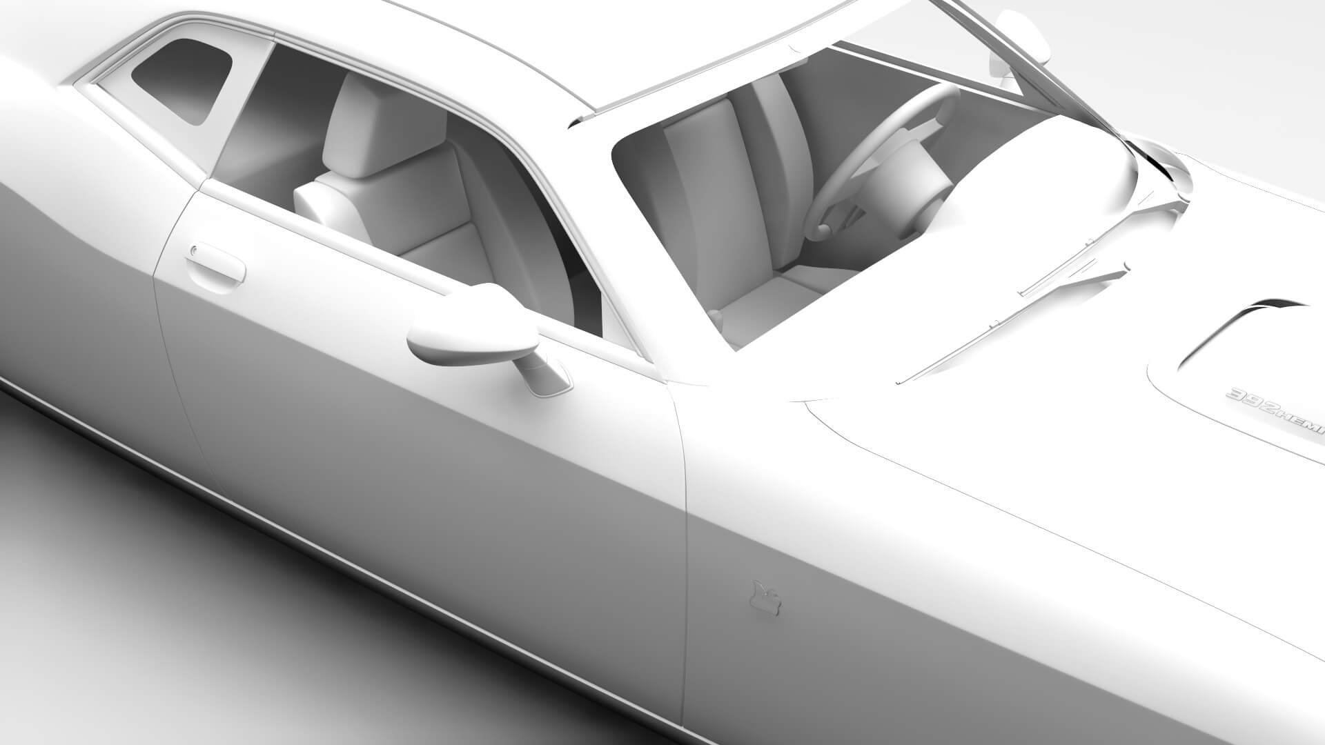 Dodge Challenger 392 Shaker (LC) 2016 Flying - 3D Model by Creator 3D