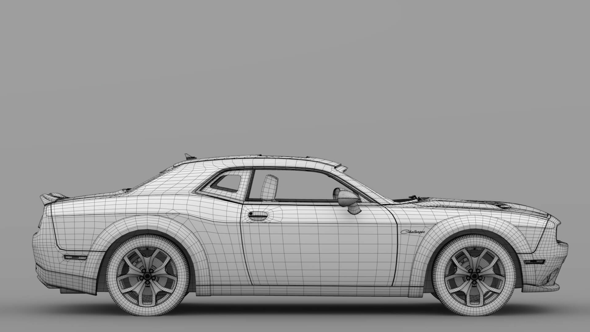 Dodge Challenger RT Classic Widebody 2017 - 3D Model by Creator 3D