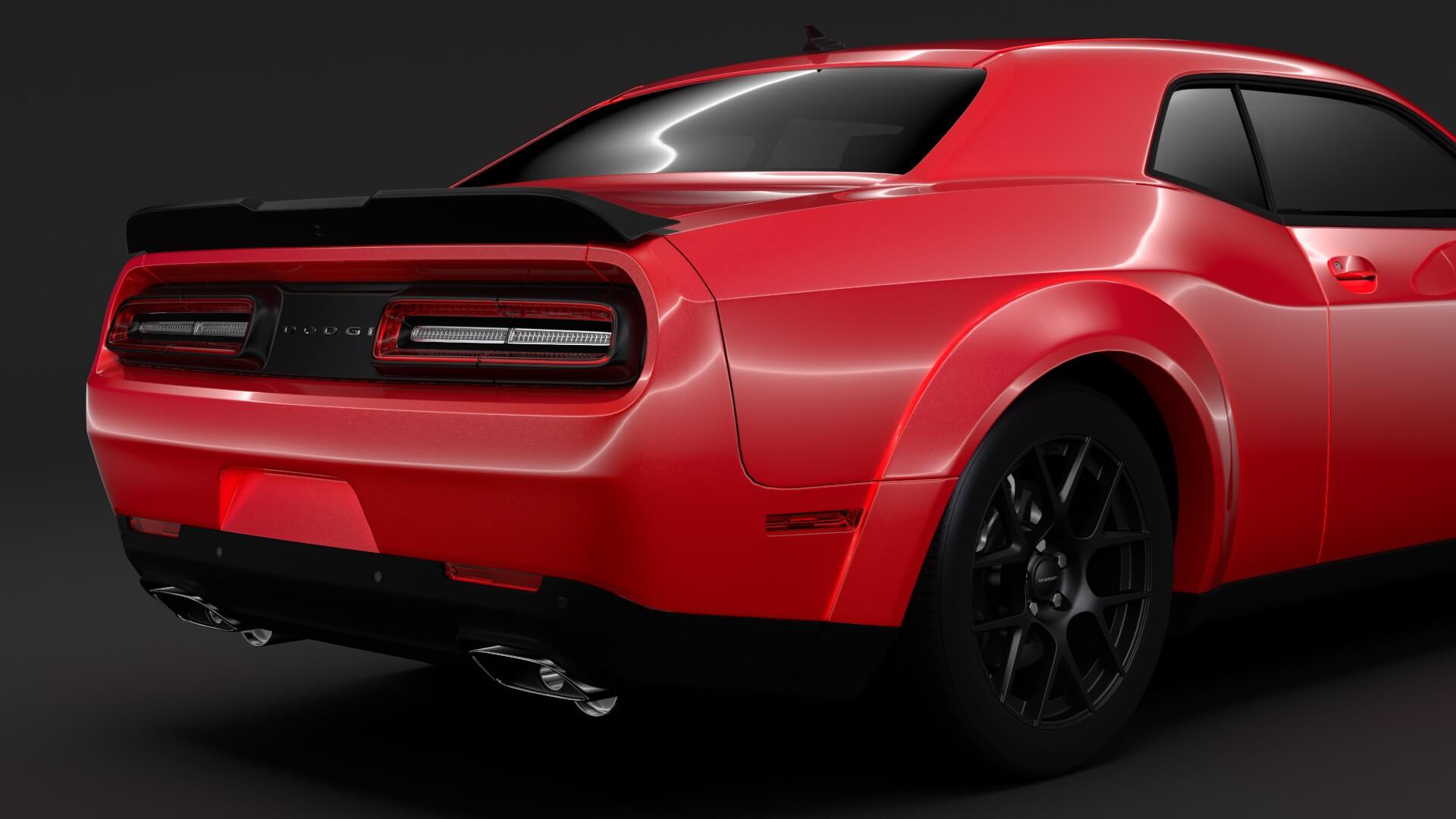 Dodge Challenger RT Shaker Widebody 2017 - 3D Model by Creator 3D