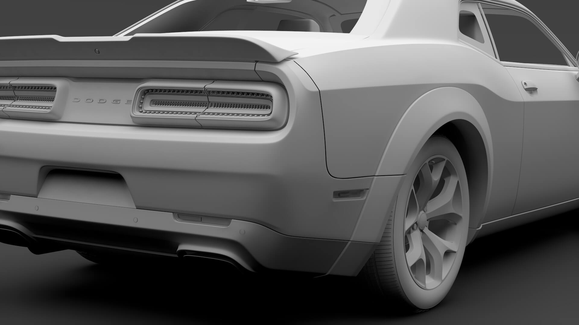 Dodge Challenger RT Widebody 2017 - 3D Model by Creator 3D