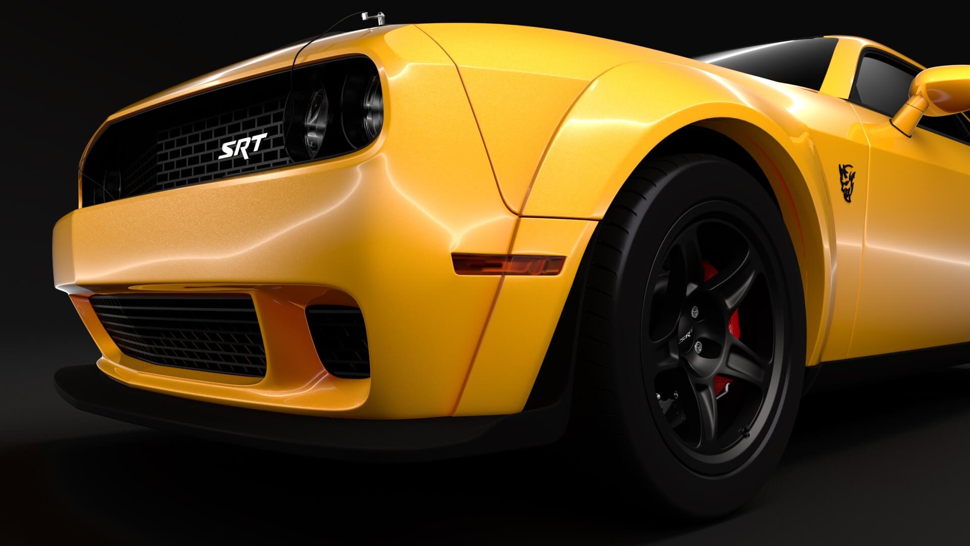 Dodge Challenger SRT Demon Prototype 2018 - 3D Model by Creator 3D