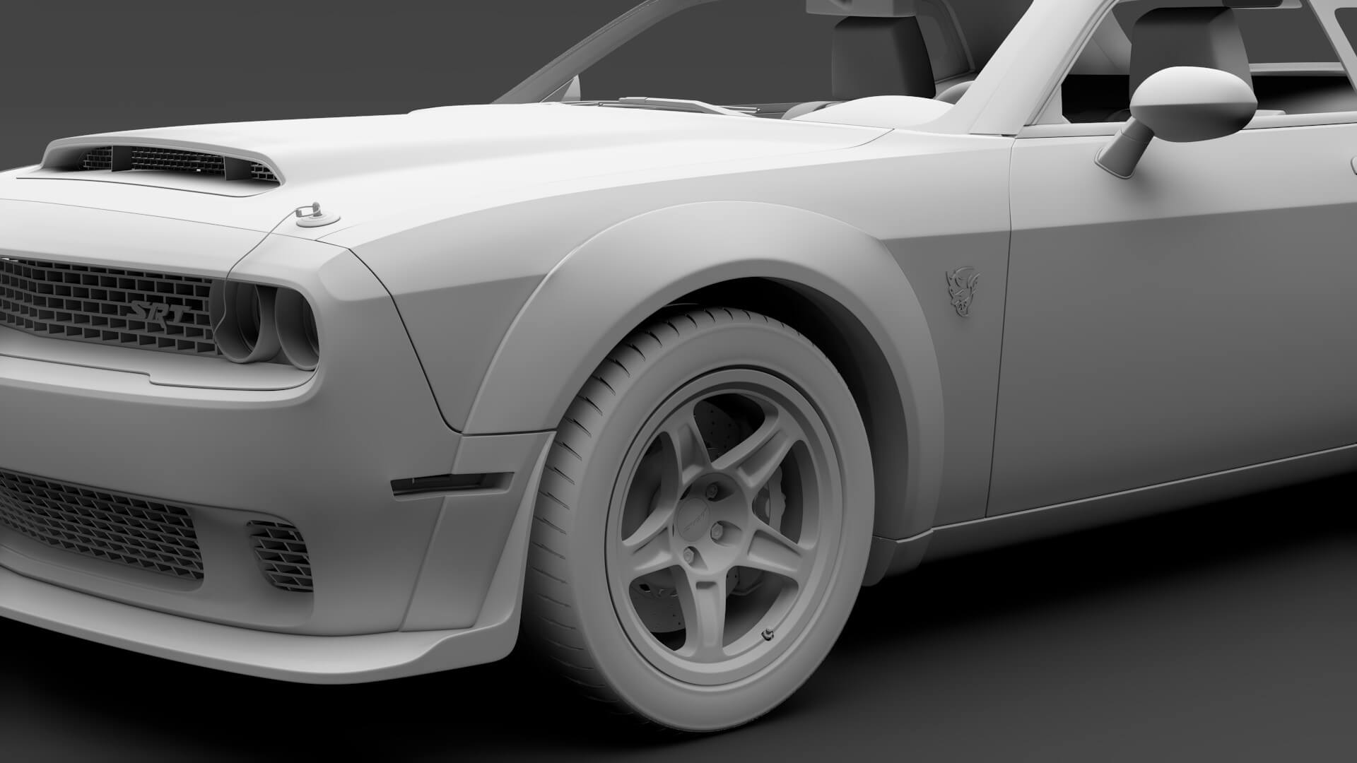 Dodge Challenger SRT Demon Prototype 2018 - 3D Model by Creator 3D