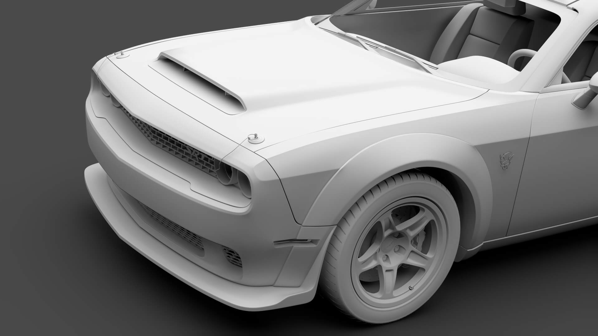 Dodge Challenger SRT Demon Prototype 2018 - 3D Model by Creator 3D