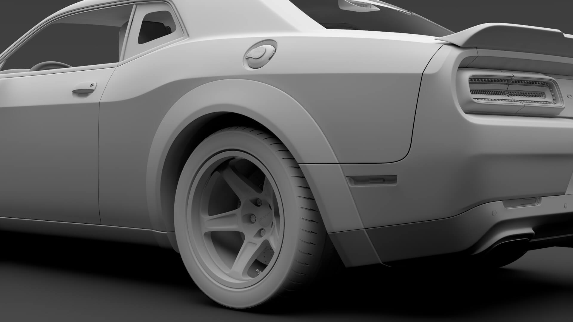 Dodge Challenger SRT Demon Prototype 2018 - 3D Model by Creator 3D