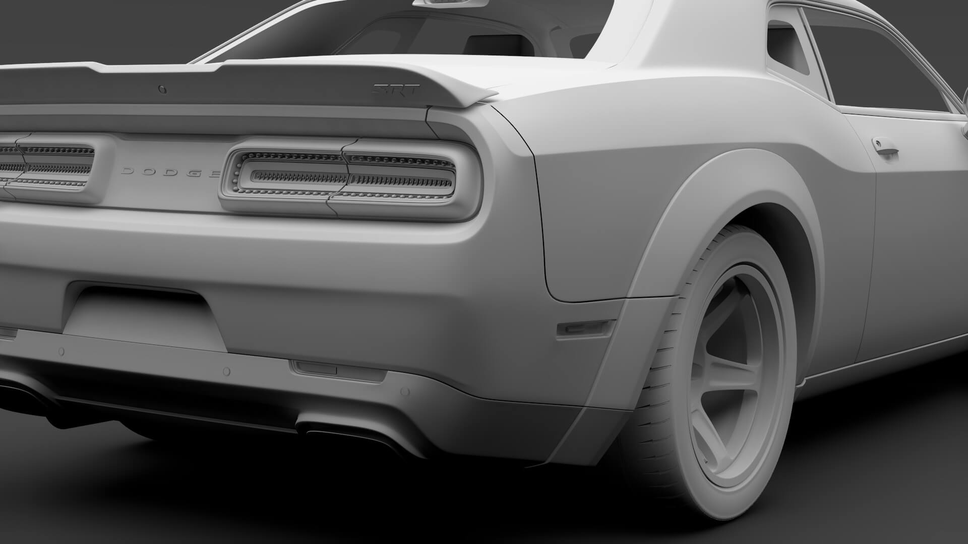 Dodge Challenger SRT Demon Prototype 2018 - 3D Model by Creator 3D