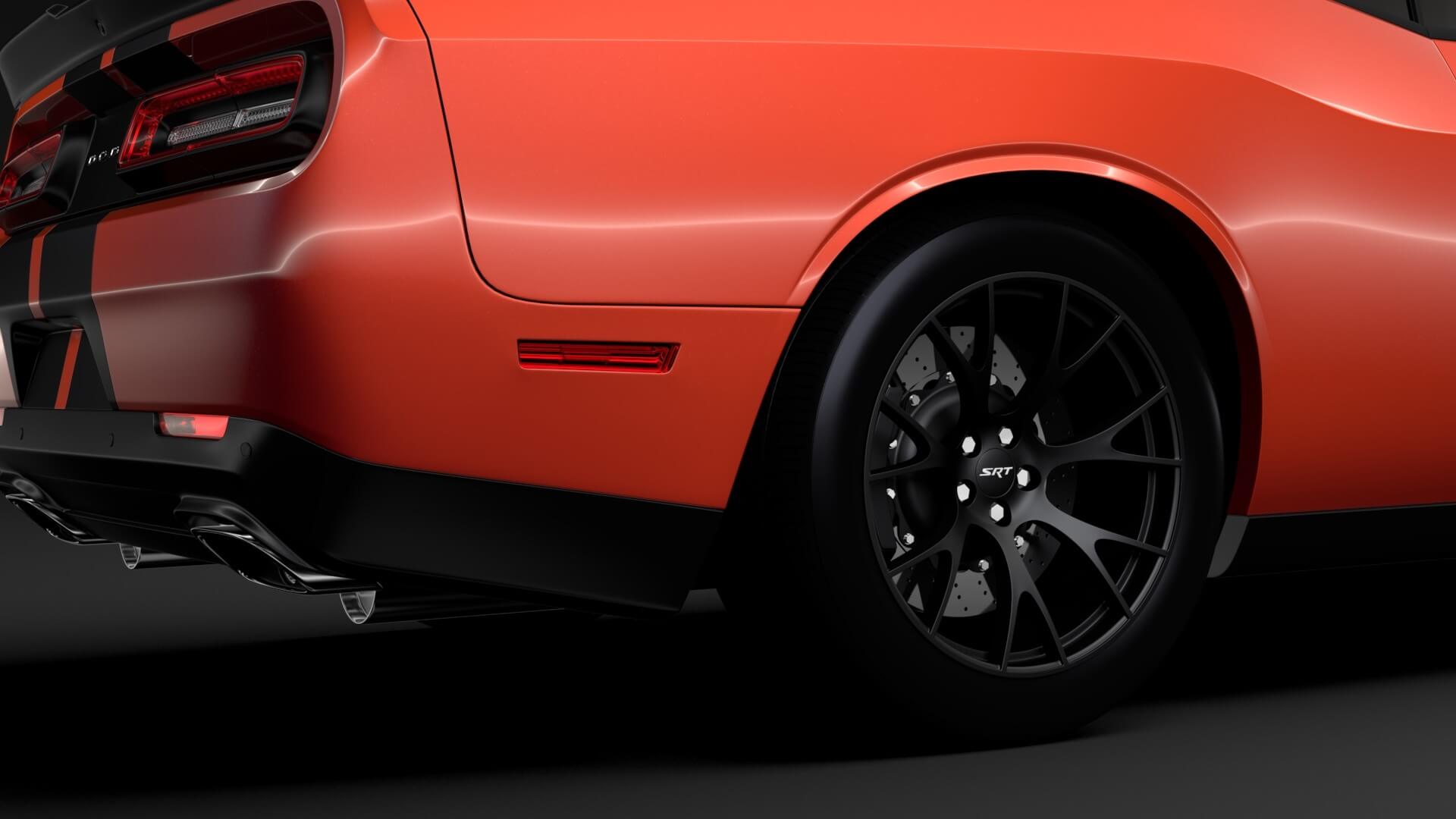 Dodge Challenger SRT Hellcat Go Mangoo 2017 - 3D Model by Creator 3D