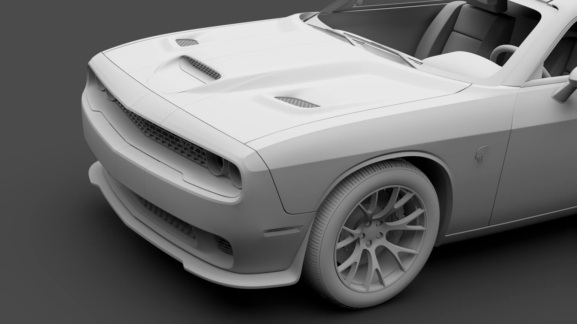 Dodge Challenger SRT Hellcat Go Mangoo 2017 - 3D Model by Creator 3D