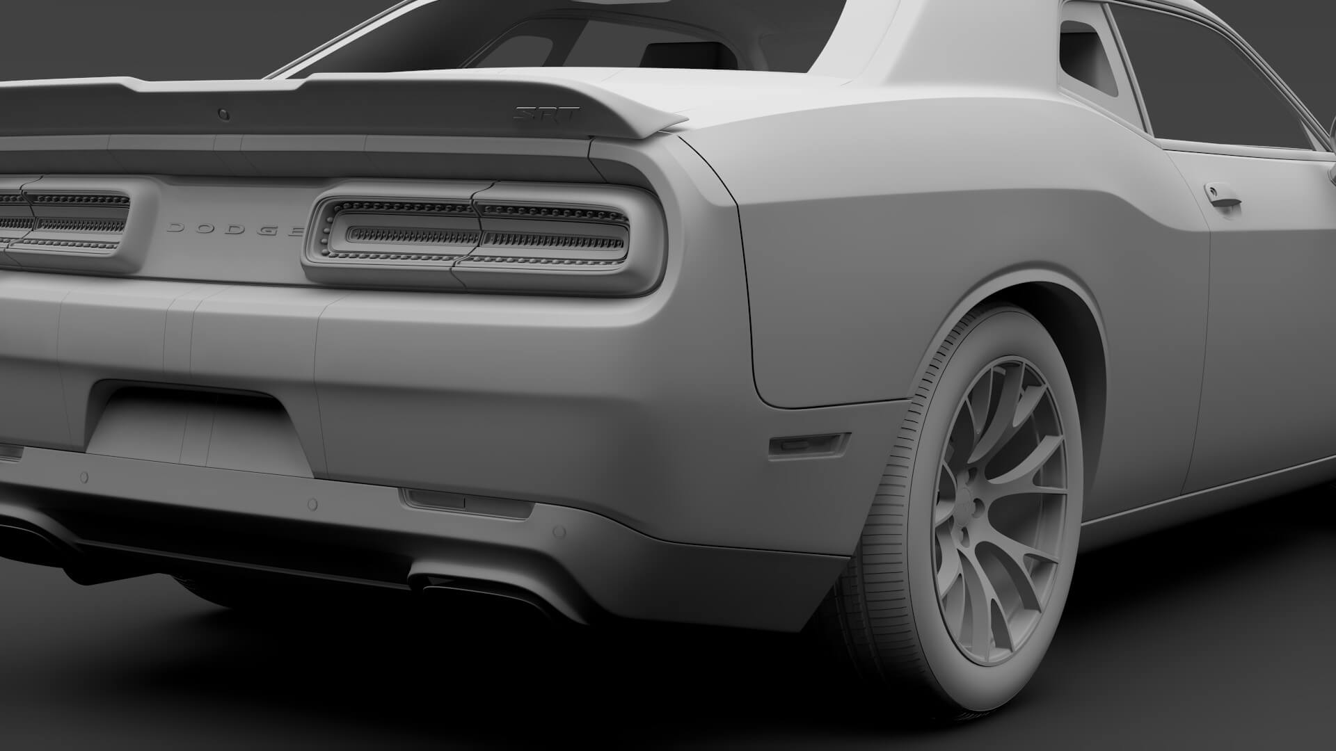 Dodge Challenger SRT Hellcat Go Mangoo 2017 - 3D Model by Creator 3D