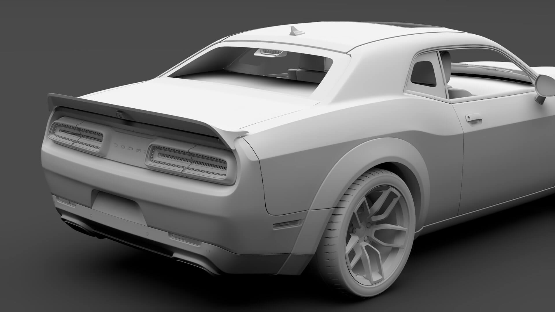 Dodge Challenger SRT Hellcat Redeye Widebody LC 2019 - 3D Model by ...