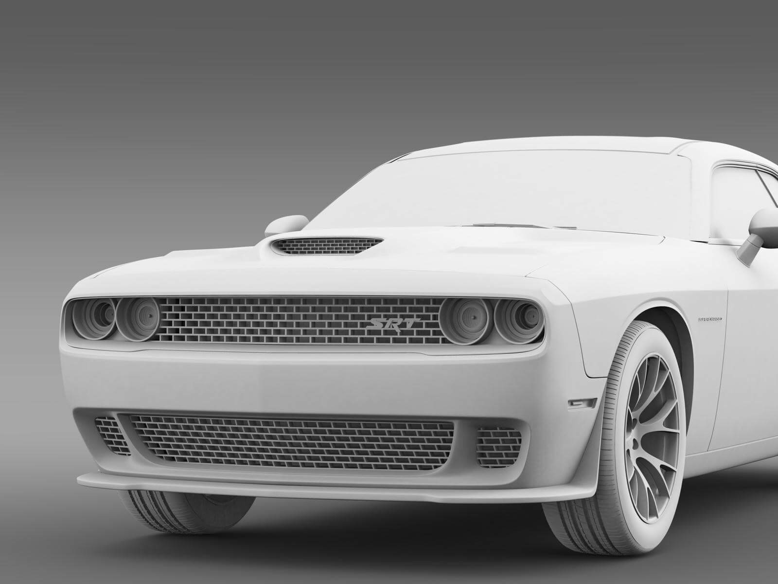 Dodge Challenger SRT Hellcat Supercharged 2015 - 3D Model by Creator 3D