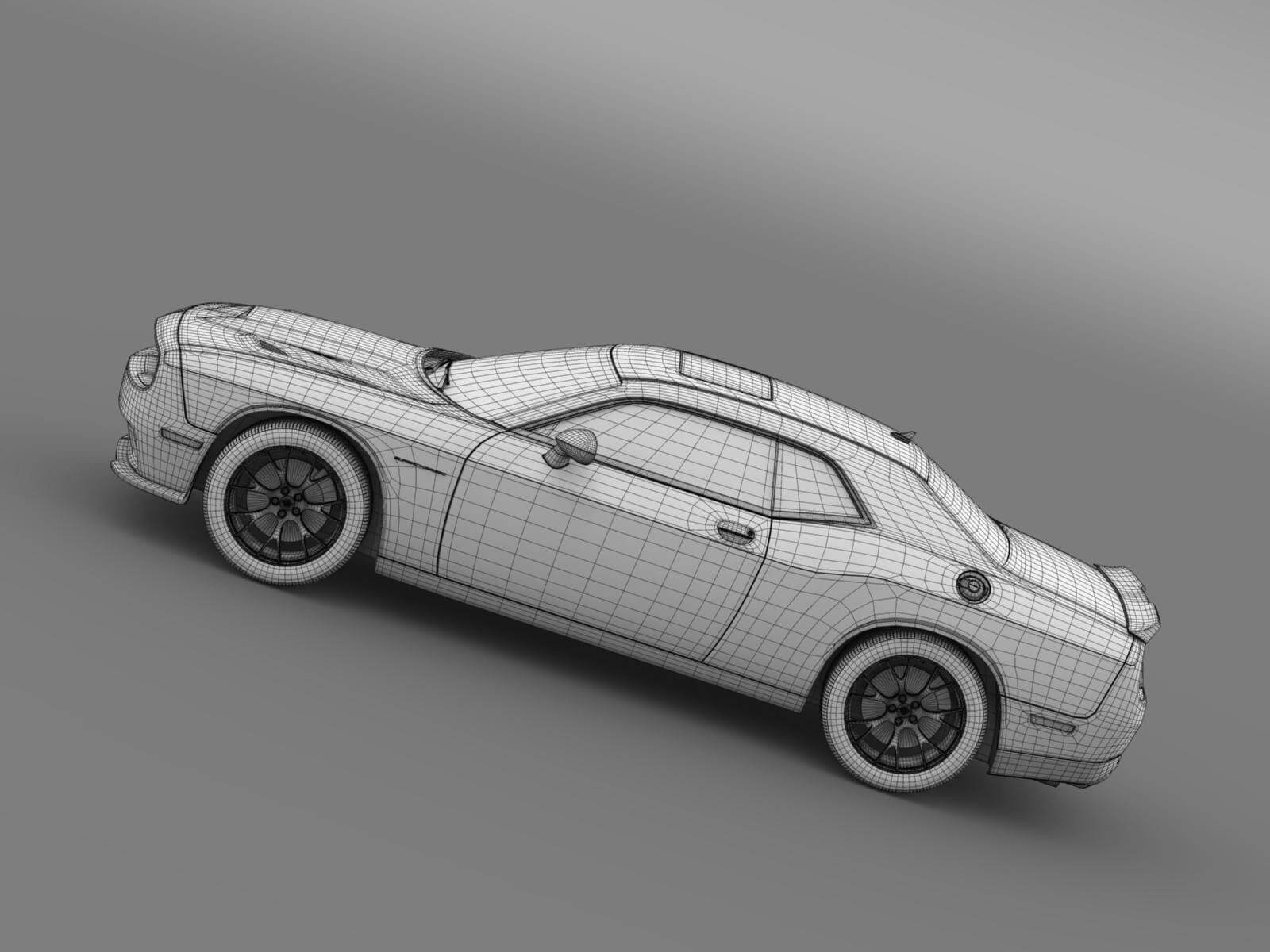 Dodge Challenger SRT Hellcat Supercharged 2015 - 3D Model by Creator 3D