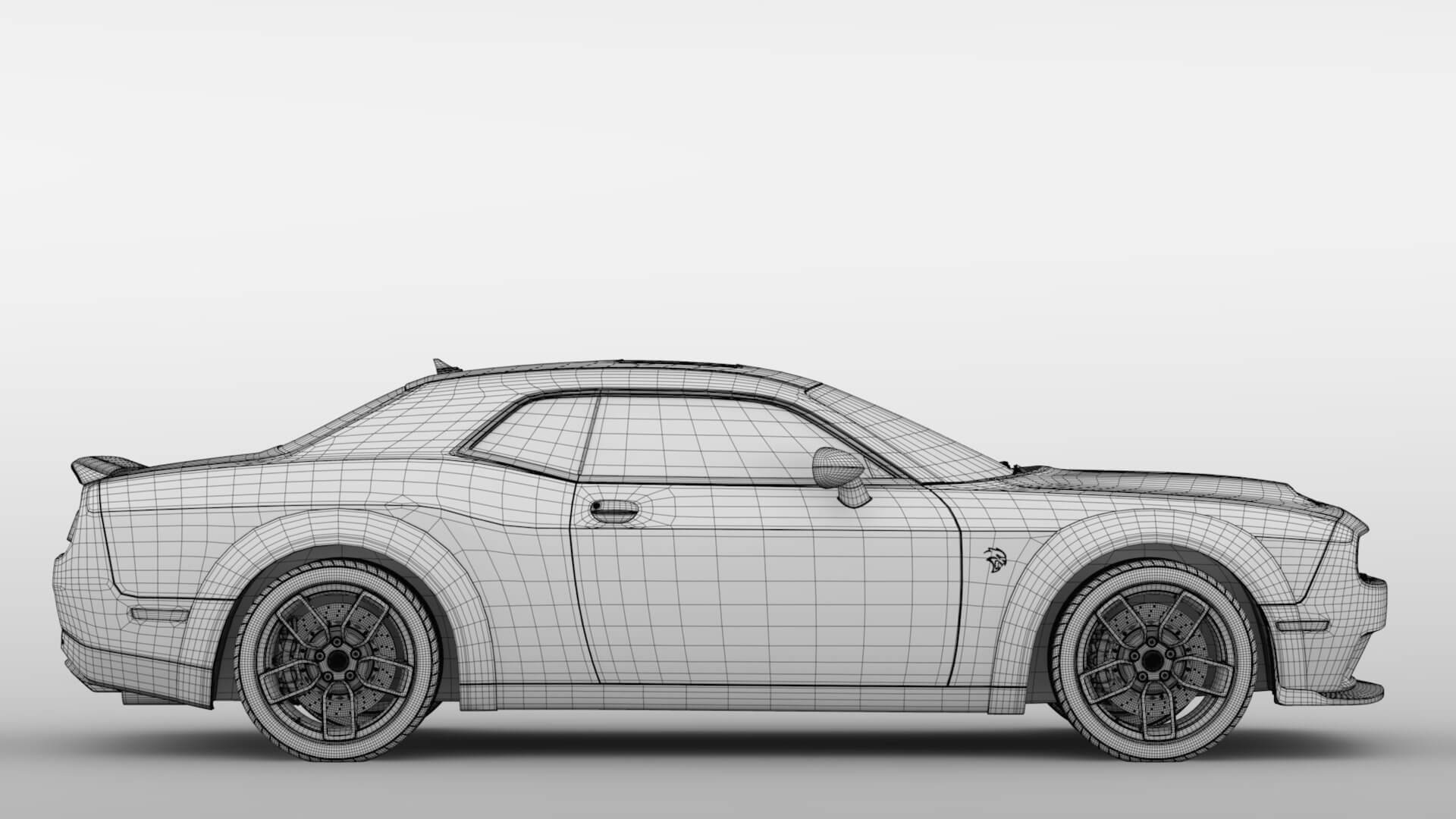 Dodge Challenger SRT Hellcat Widebody LC 2019 - 3D Model by Creator 3D