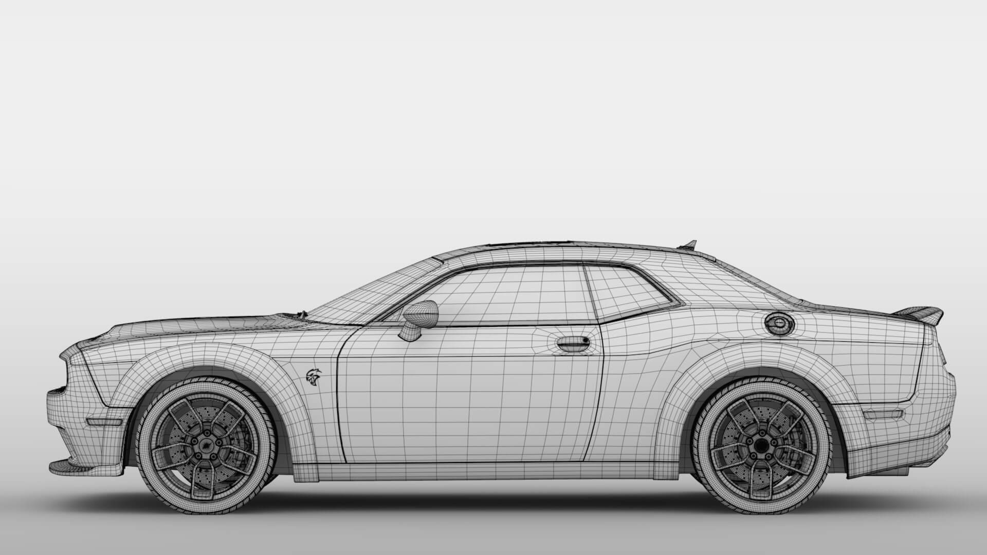 Dodge Challenger SRT Hellcat Widebody LC 2019 - 3D Model by Creator 3D