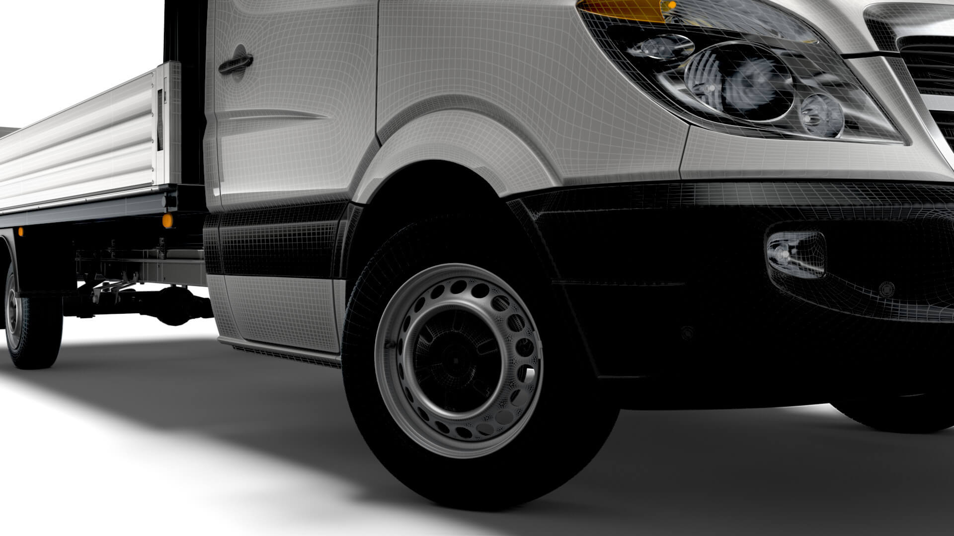 Dodge Sprinter Dropside Tail Lift 2009 - 3D Model by Creator 3D