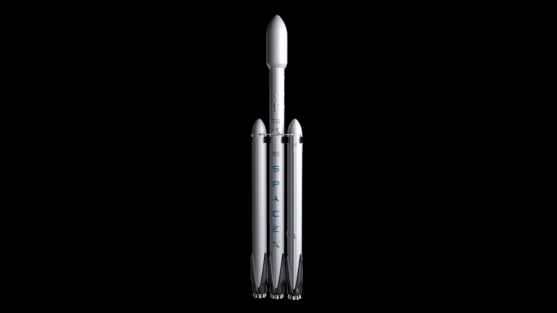 Falcon Heavy V1.2 Rocket - 3D Model by Creator 3D