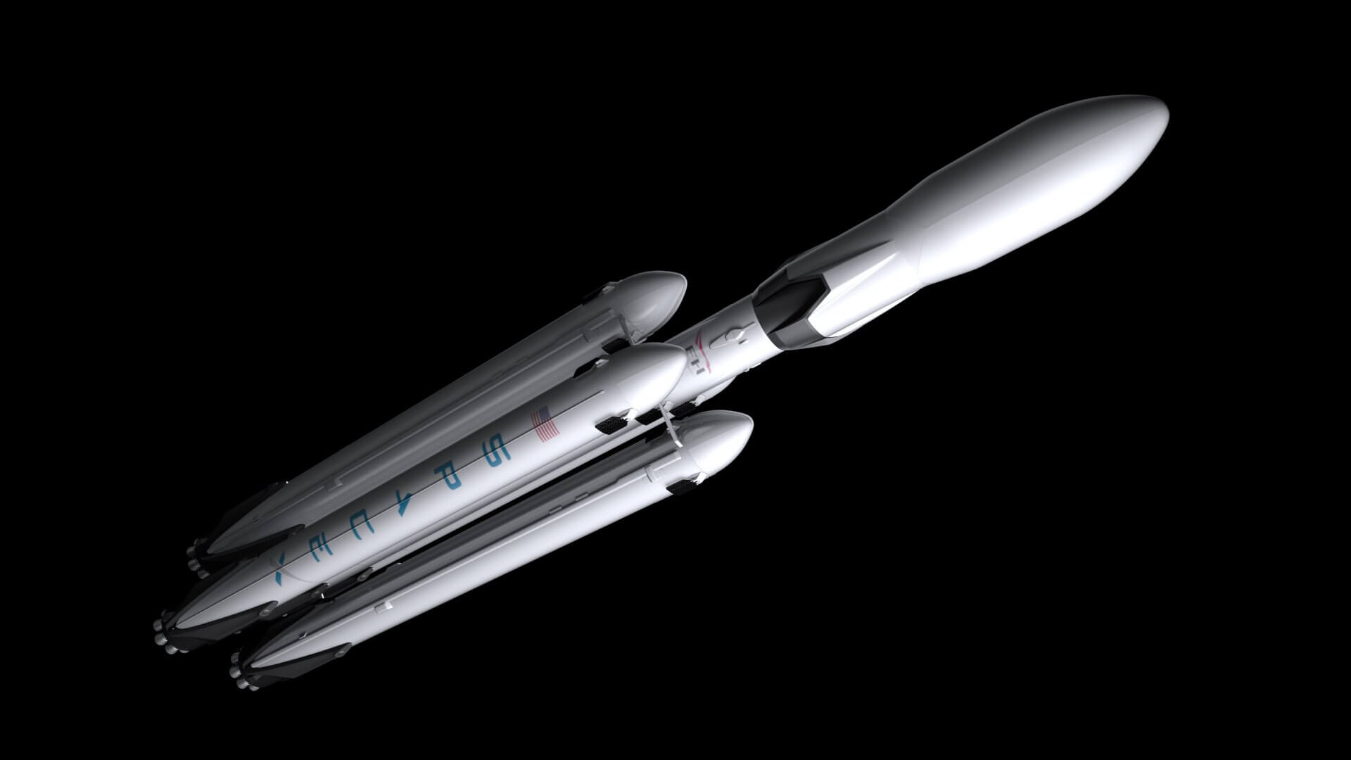 SpaceX Falcon Super Heavy V1.2 Fully Reusable - 3D Model by Creator 3D