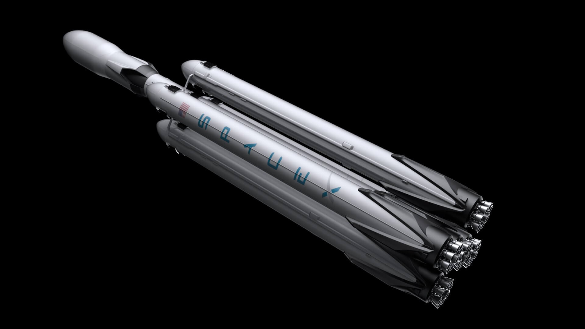 SpaceX Falcon Super Heavy V1.2 Fully Reusable - 3D Model by Creator 3D