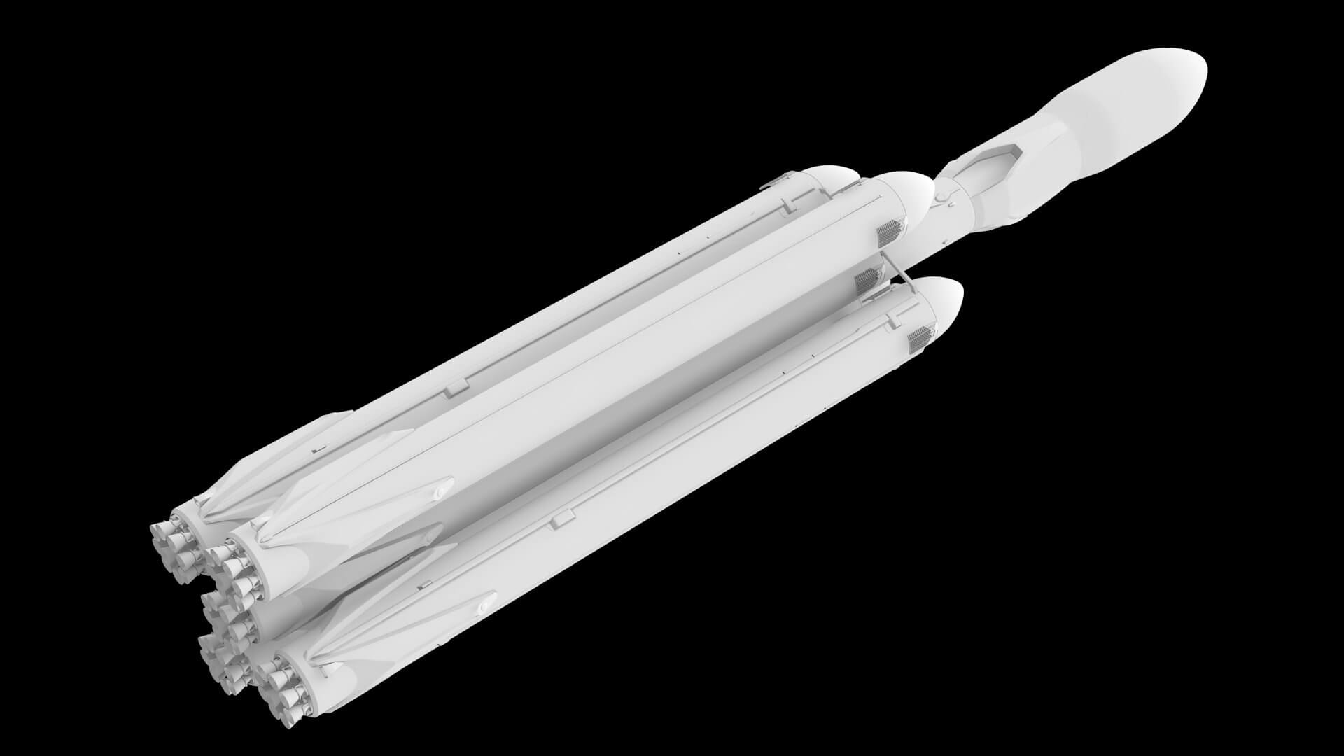 SpaceX Falcon Super Heavy V1.2 Fully Reusable - 3D Model by Creator 3D