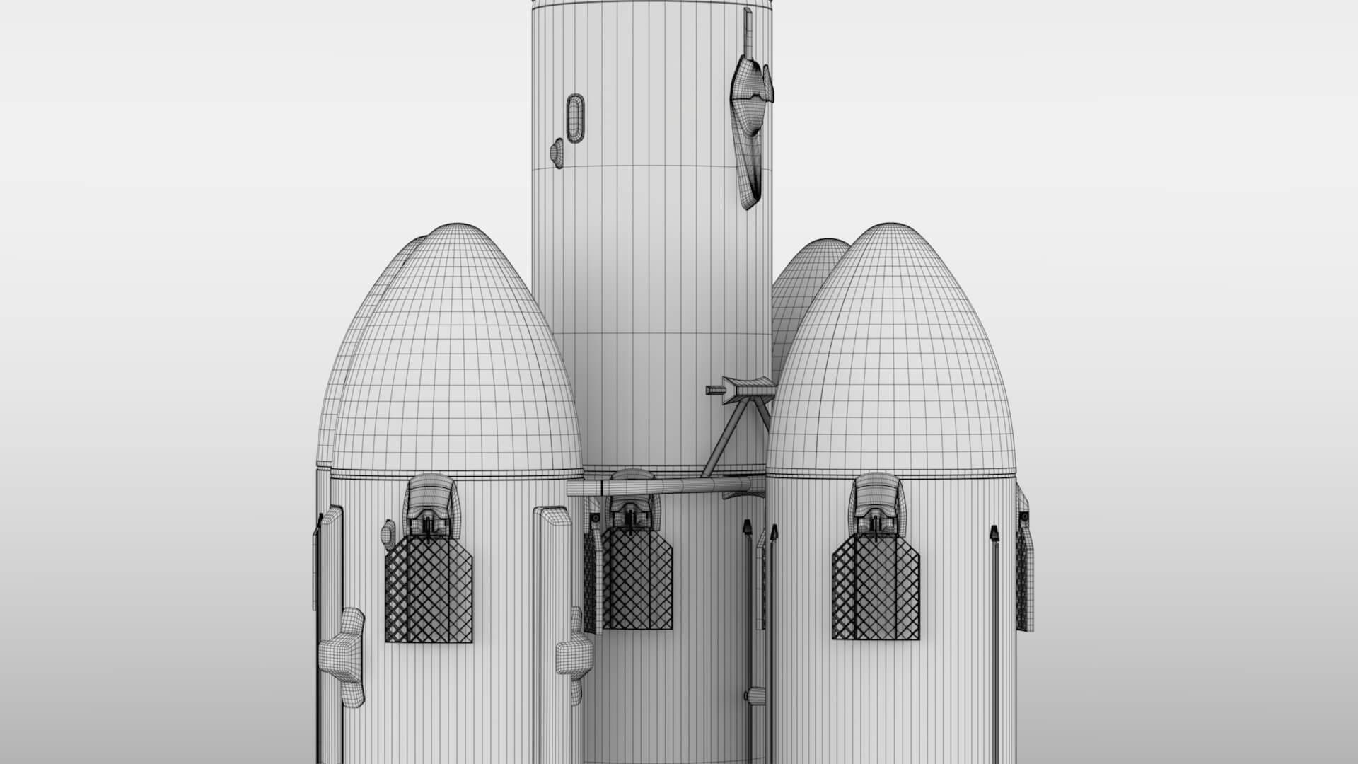 SpaceX Falcon Super Heavy V1.2 Fully Reusable - 3D Model by Creator 3D