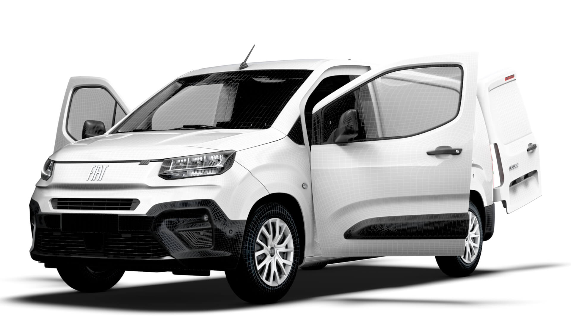 Fiat Doblo LWB Van HQ Interior 2024 - 3D Model by Creator 3D