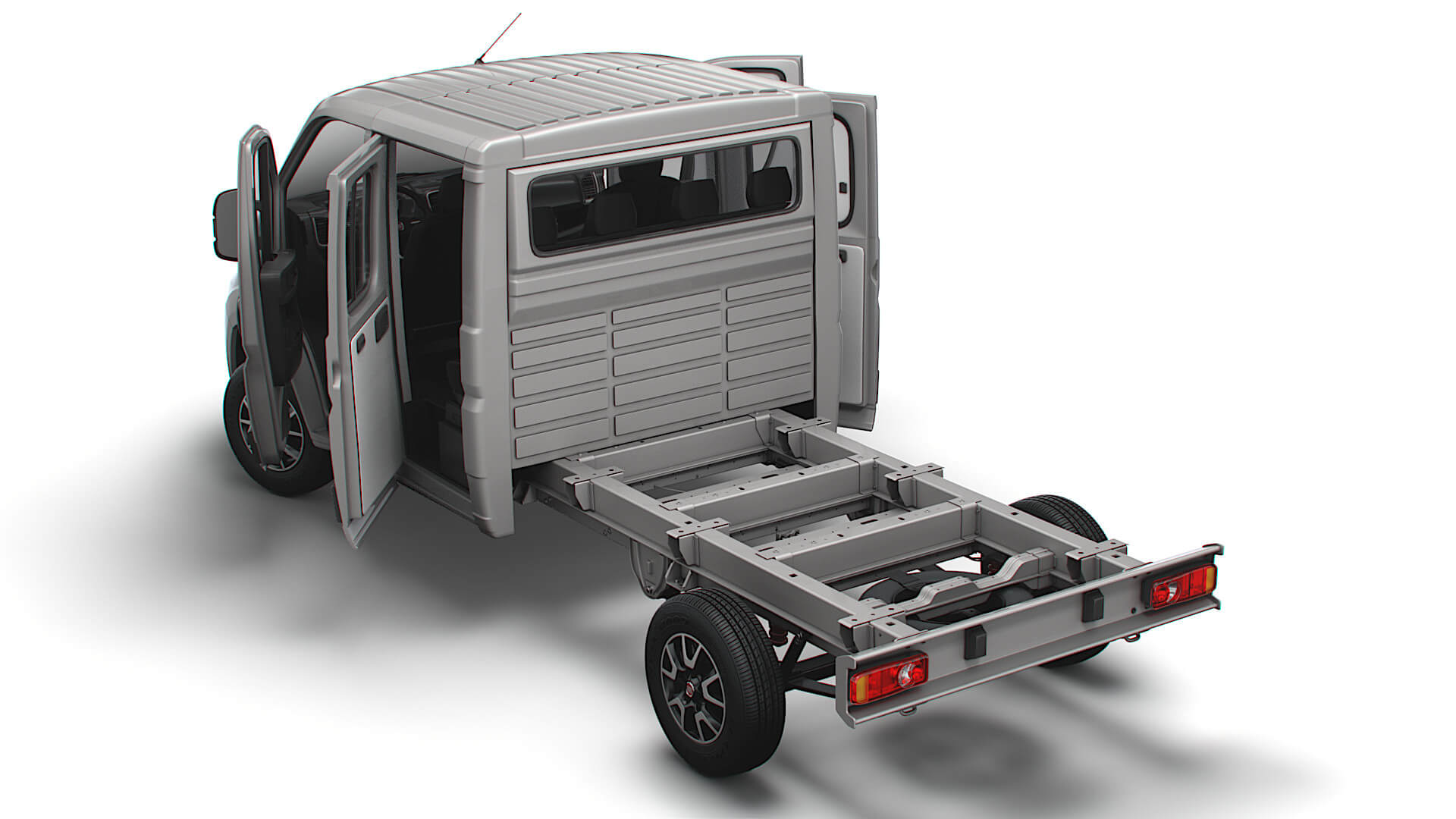 Fiat Ducato Chassis Crcab 3800WB 2023 - 3D Model by Creator 3D