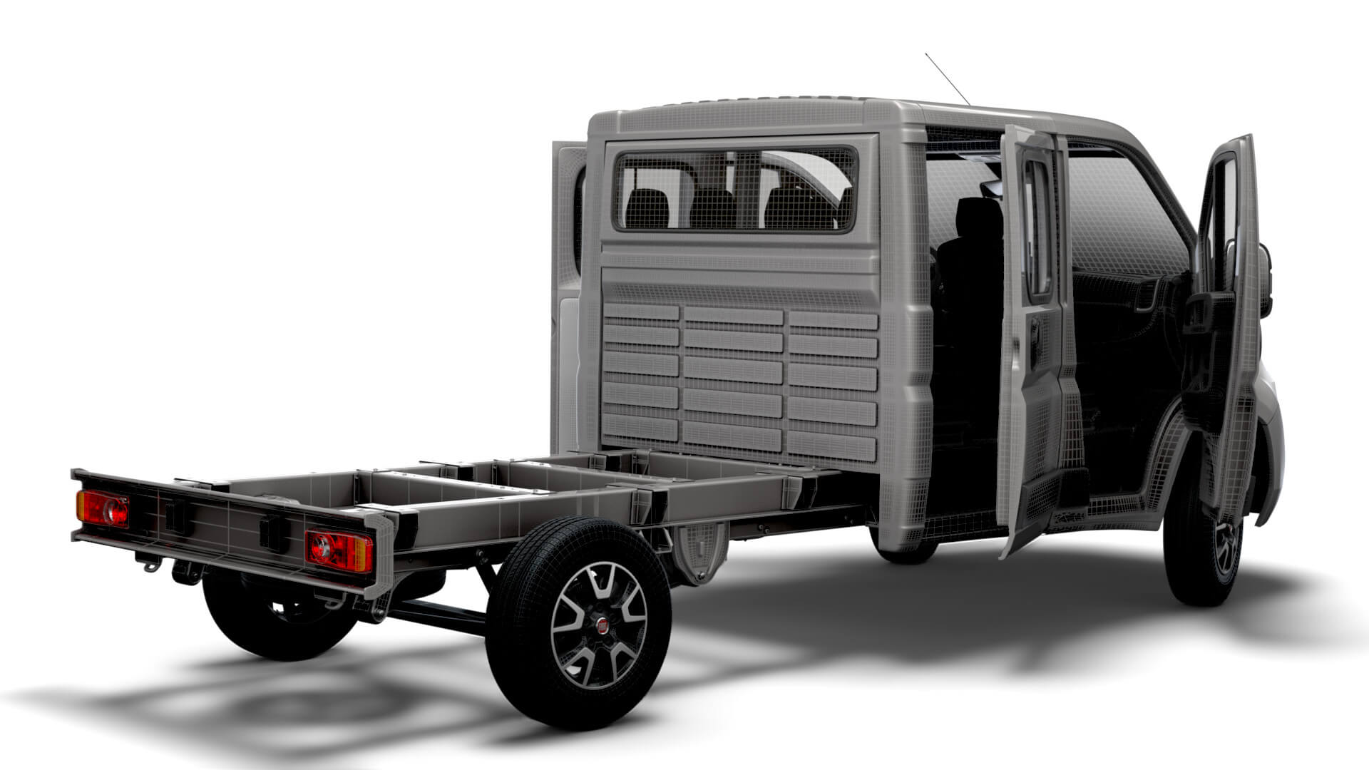 Fiat Ducato Chassis Crcab 3800WB 2023 - 3D Model by Creator 3D