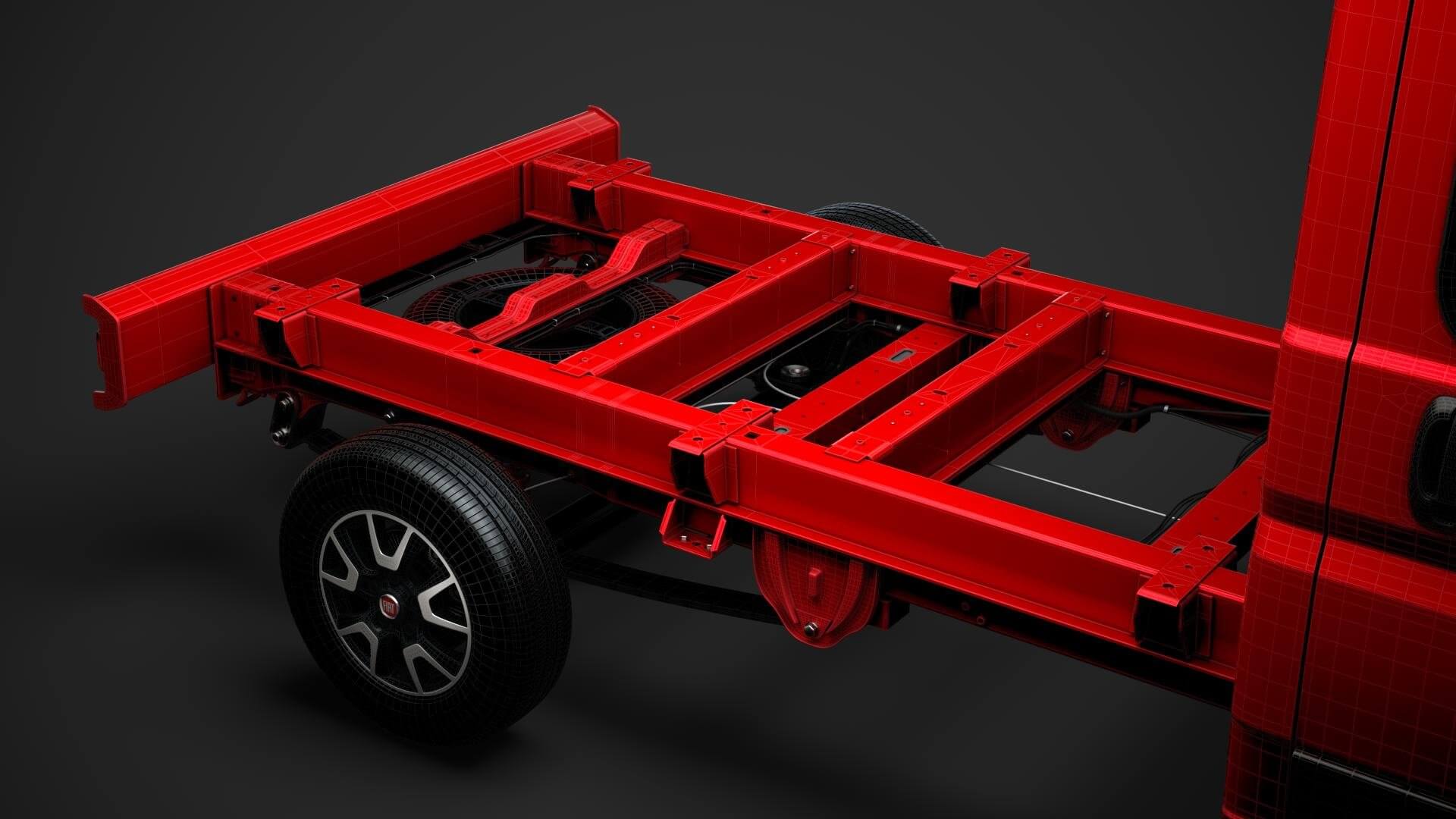 Fiat Ducato Chassis Truck Crew Cab 4035WB 2020 - 3D Model by Creator 3D