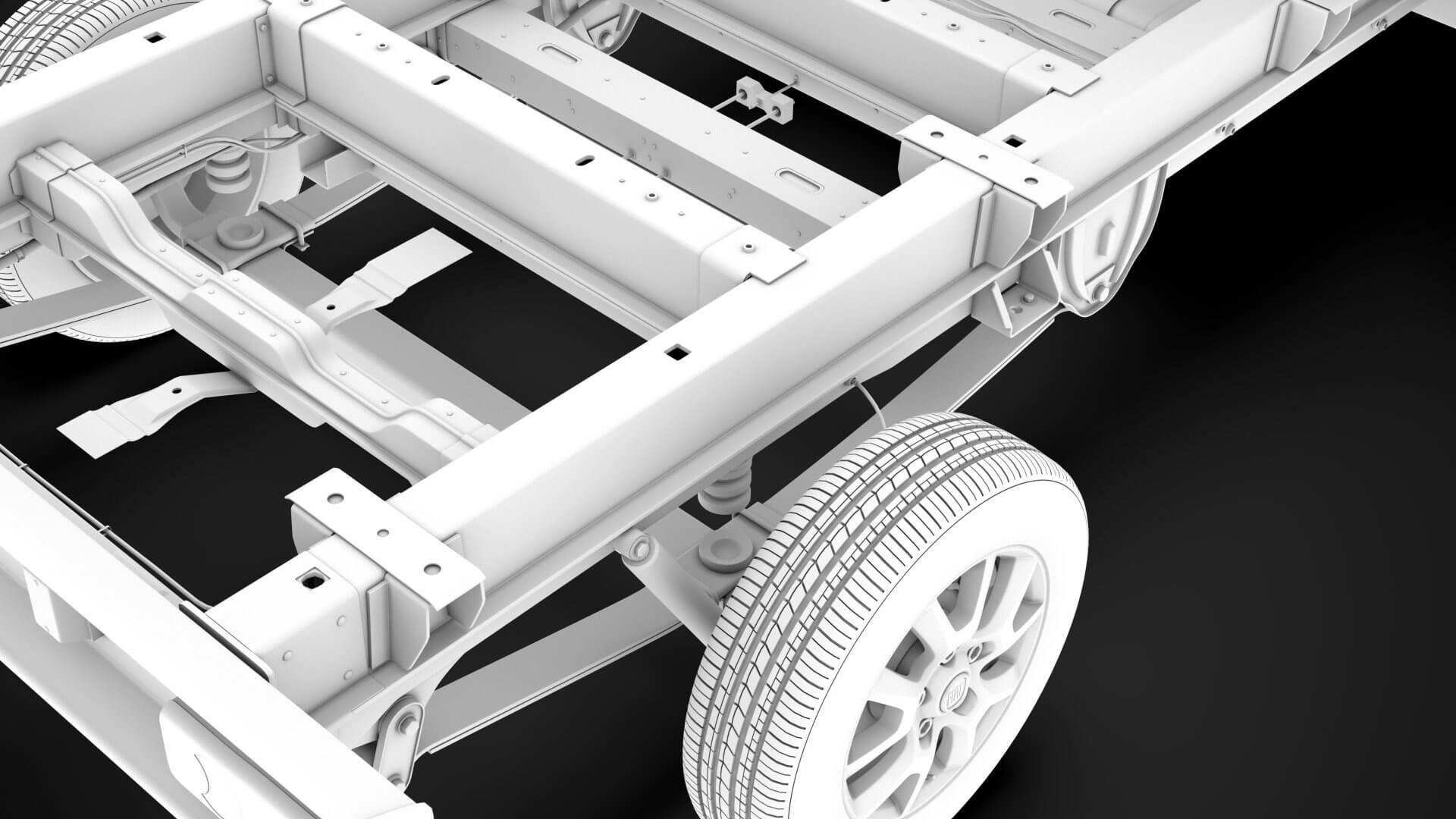 Fiat Ducato Chassis Truck Single Cab 3000WB 2019 - 3D Model by Creator 3D