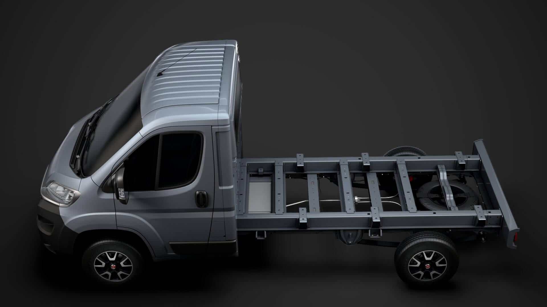 Fiat Ducato Chassis Truck Single Cab 3450WB 2020 - 3D Model by Creator 3D