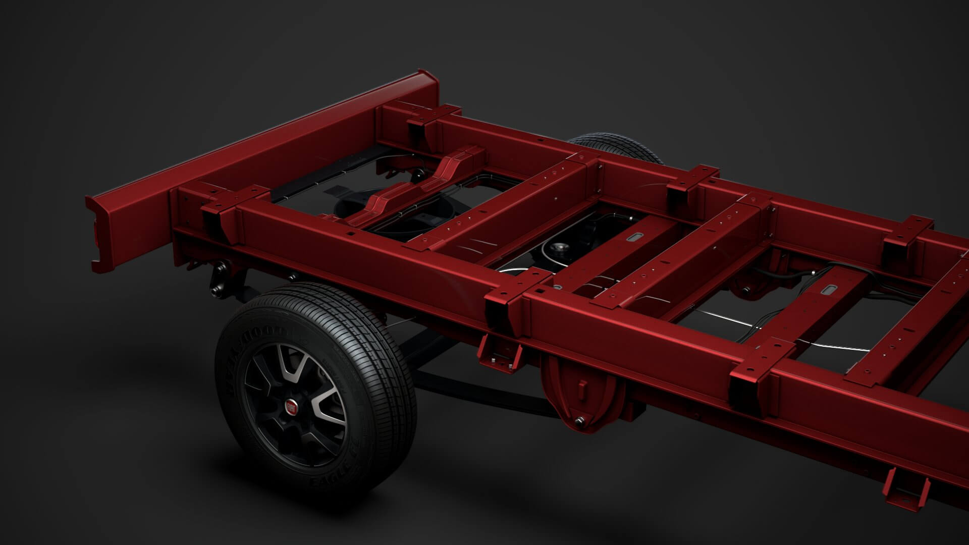 Fiat Ducato Chassis Truck Single Cab 3800WB 2020 - 3D Model by Creator 3D