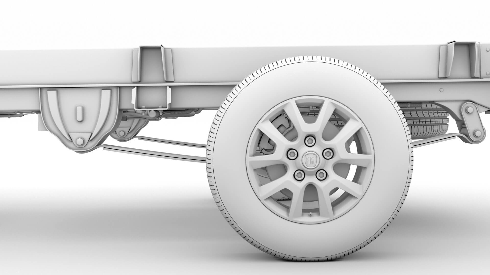 Fiat Ducato Chassis Truck Single Cab 4035WB 2020 - 3D Model by Creator 3D